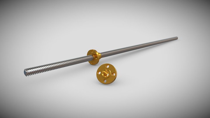 Leadscrew 3D models - Sketchfab