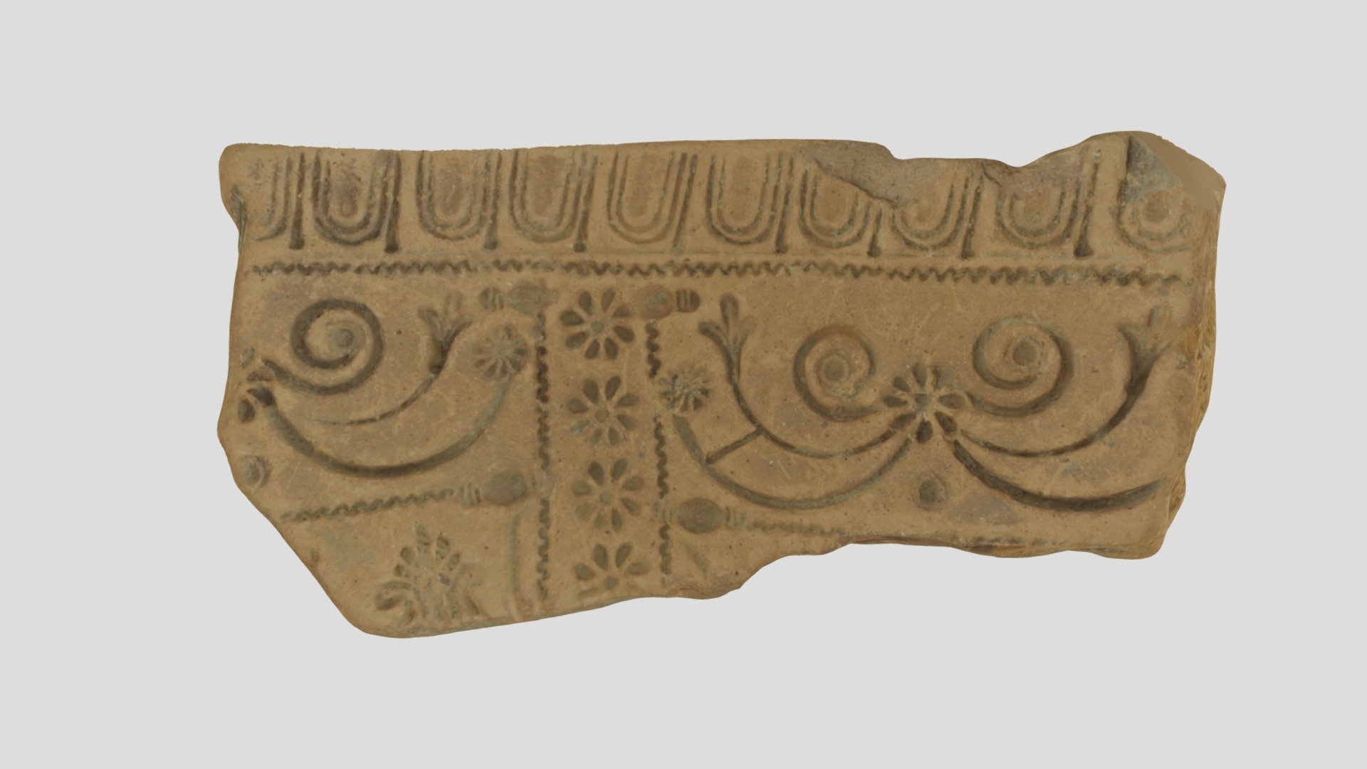 Samian Mould Sherd - 3D model by Digital Transformations Hub ...