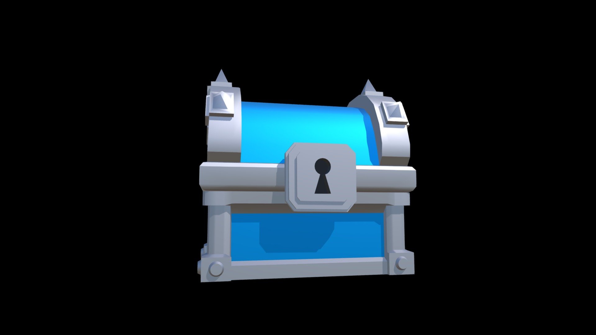 Clash Royale Silver Chest - 3D model by AdrianLana [d318cff] - Sketchfab