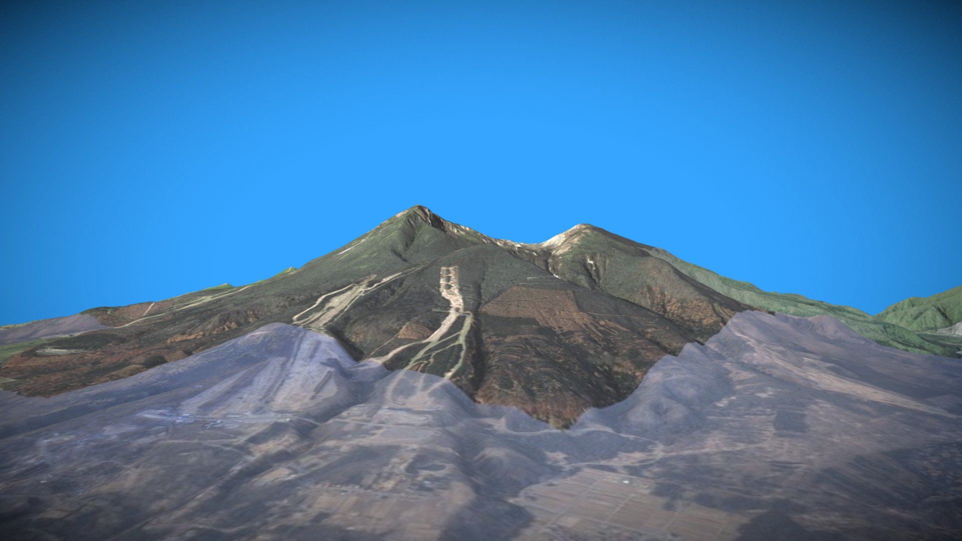 Mt.Bandai_map_test - 3D model by washin1968 [d31db7b] - Sketchfab