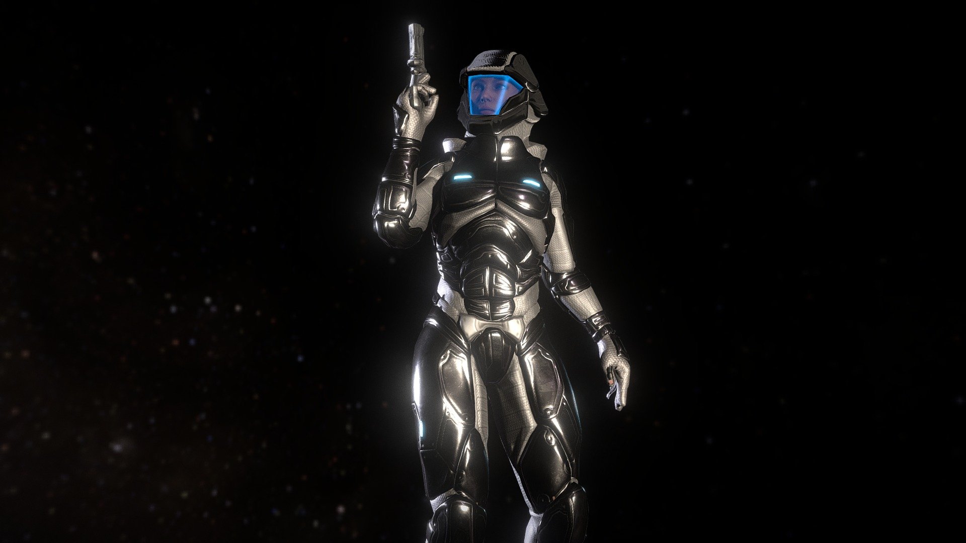 Space Moon Guardian - 3D model by patromes [d31e942] - Sketchfab