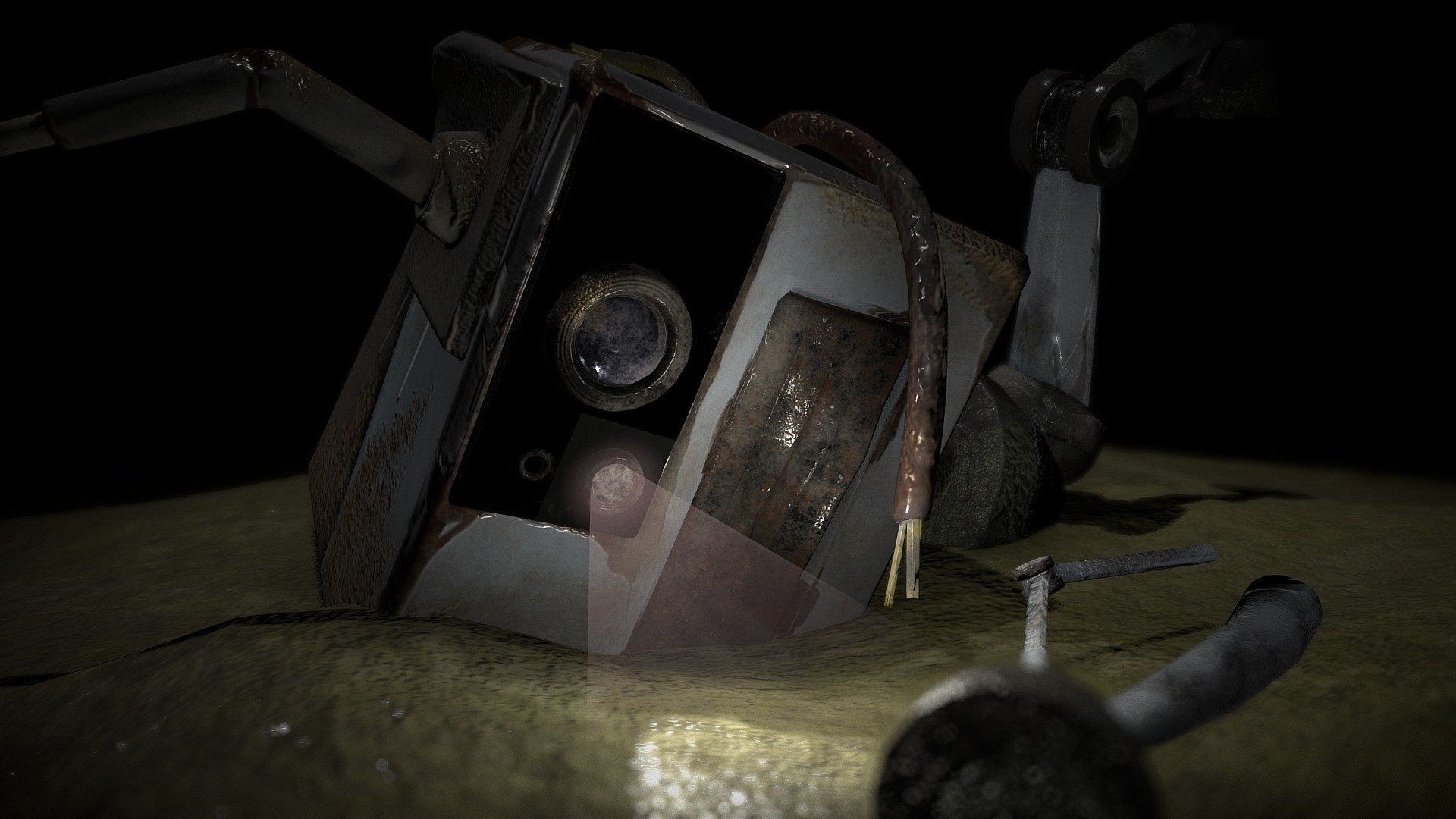 Dead Robot - Download Free 3D model by Yune (@Yune_P) [d3210e3] - Sketchfab