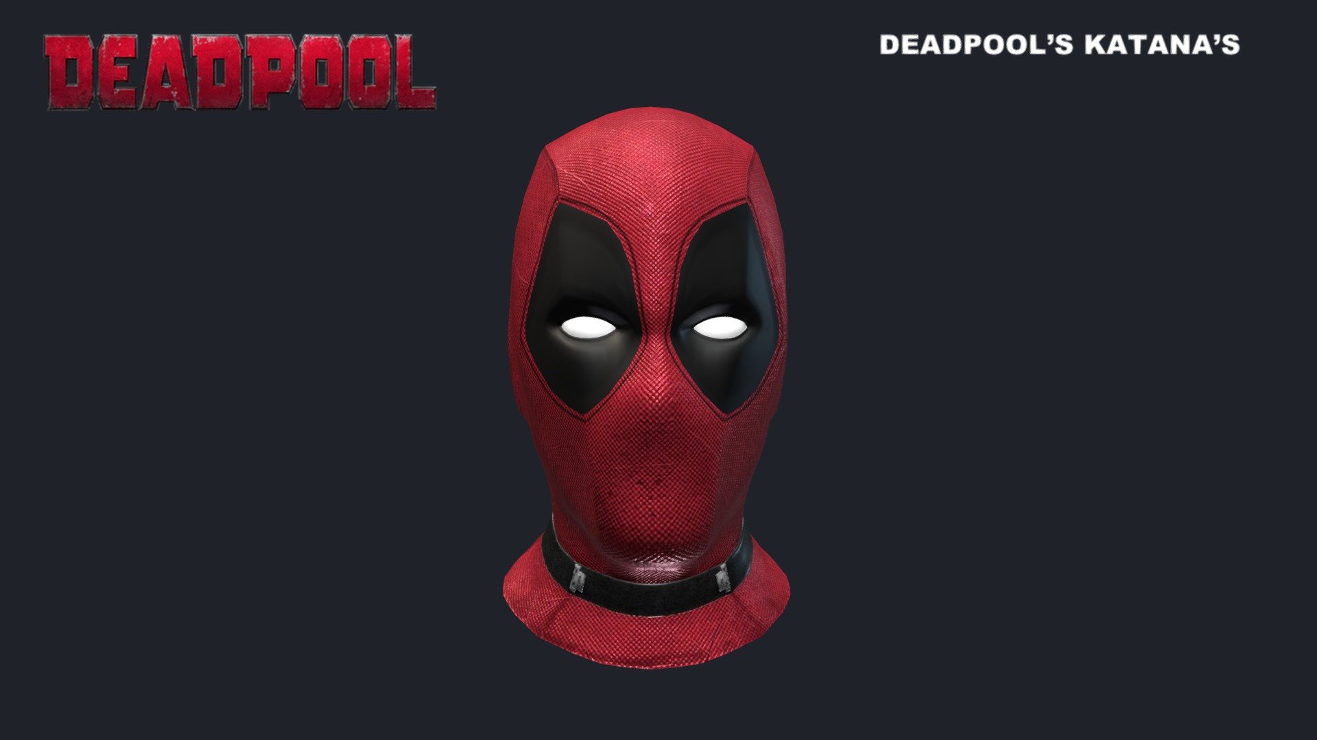 Deadpool Mask WIP - 3D model by paulelderdesign [d32568d] - Sketchfab