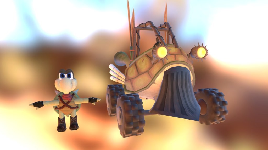 Koopa Kart for Mad Max Universe - 3D model by Erin Goddard (@evgoddard ...