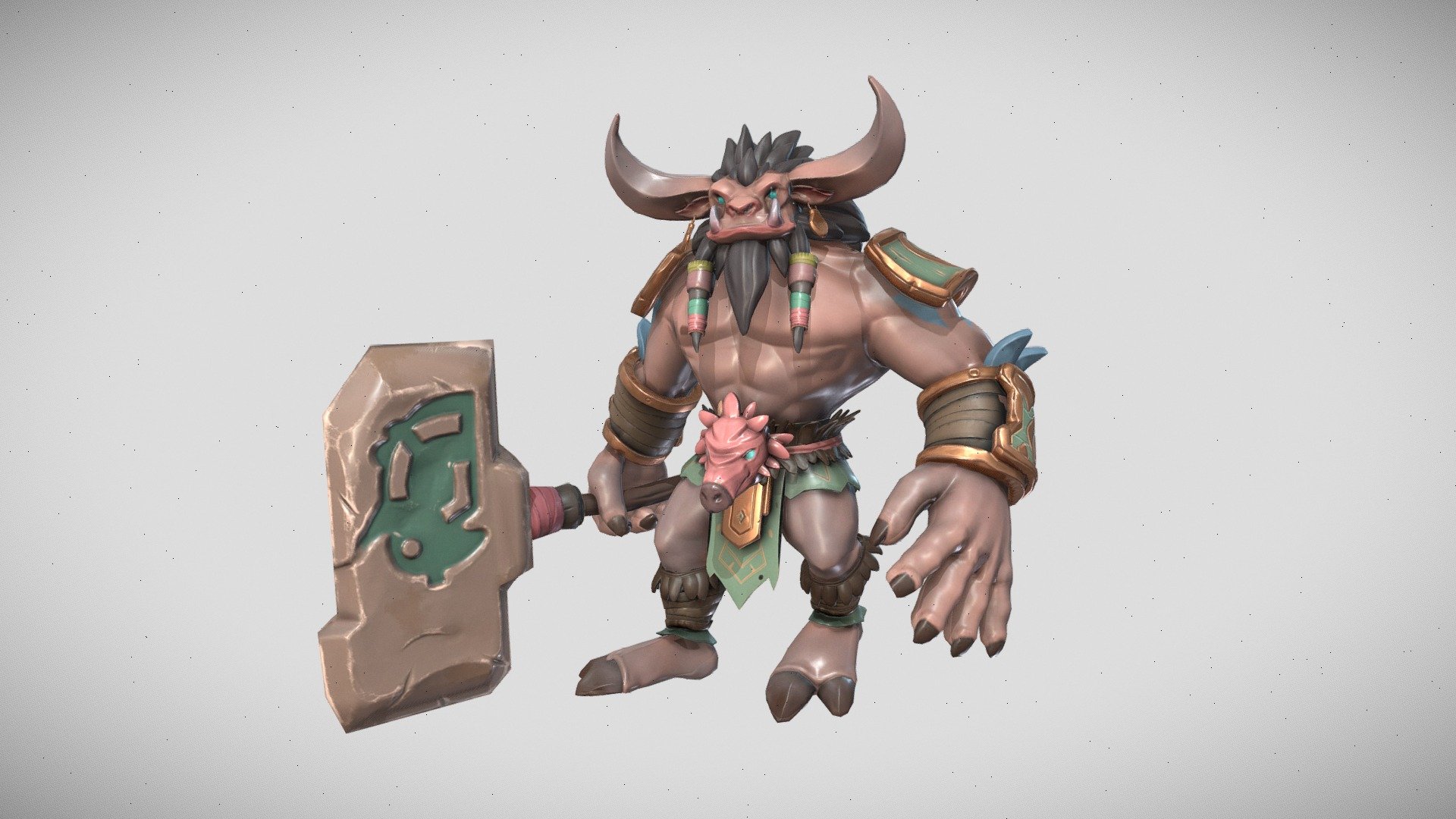 Minotaur - 3D model by JelleMoes [d327f8f] - Sketchfab