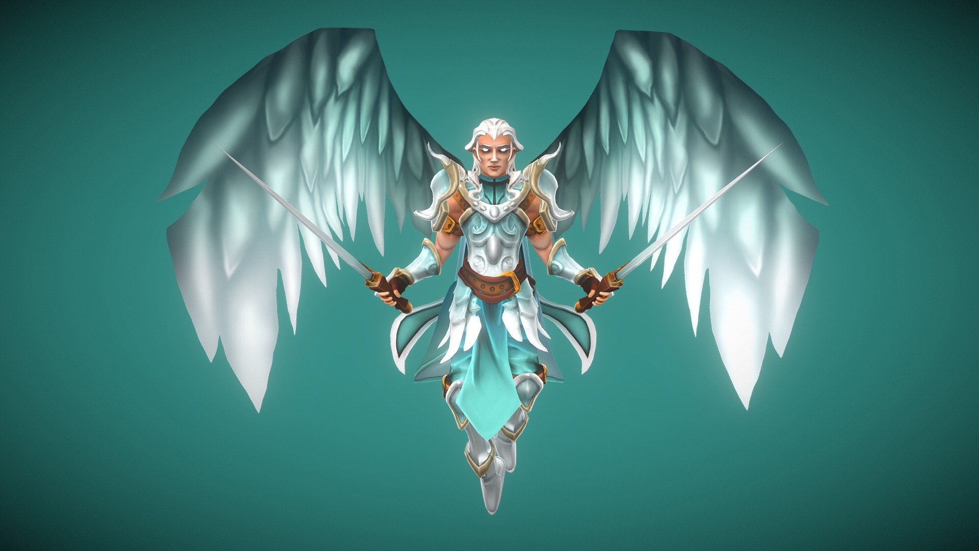 Mystic Angel Warrior - 3D model by TiraArt [d328e7b] - Sketchfab