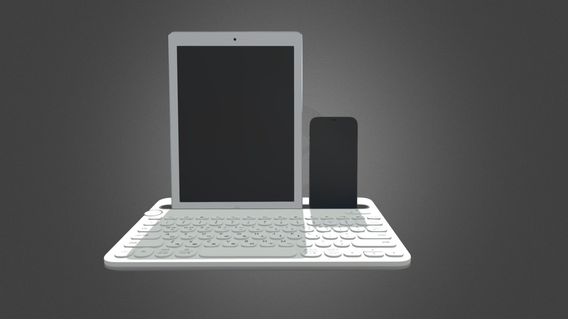 Logitech Bluetooth Keyboard - 3D model by B.Allblack [d32b1e8] - Sketchfab