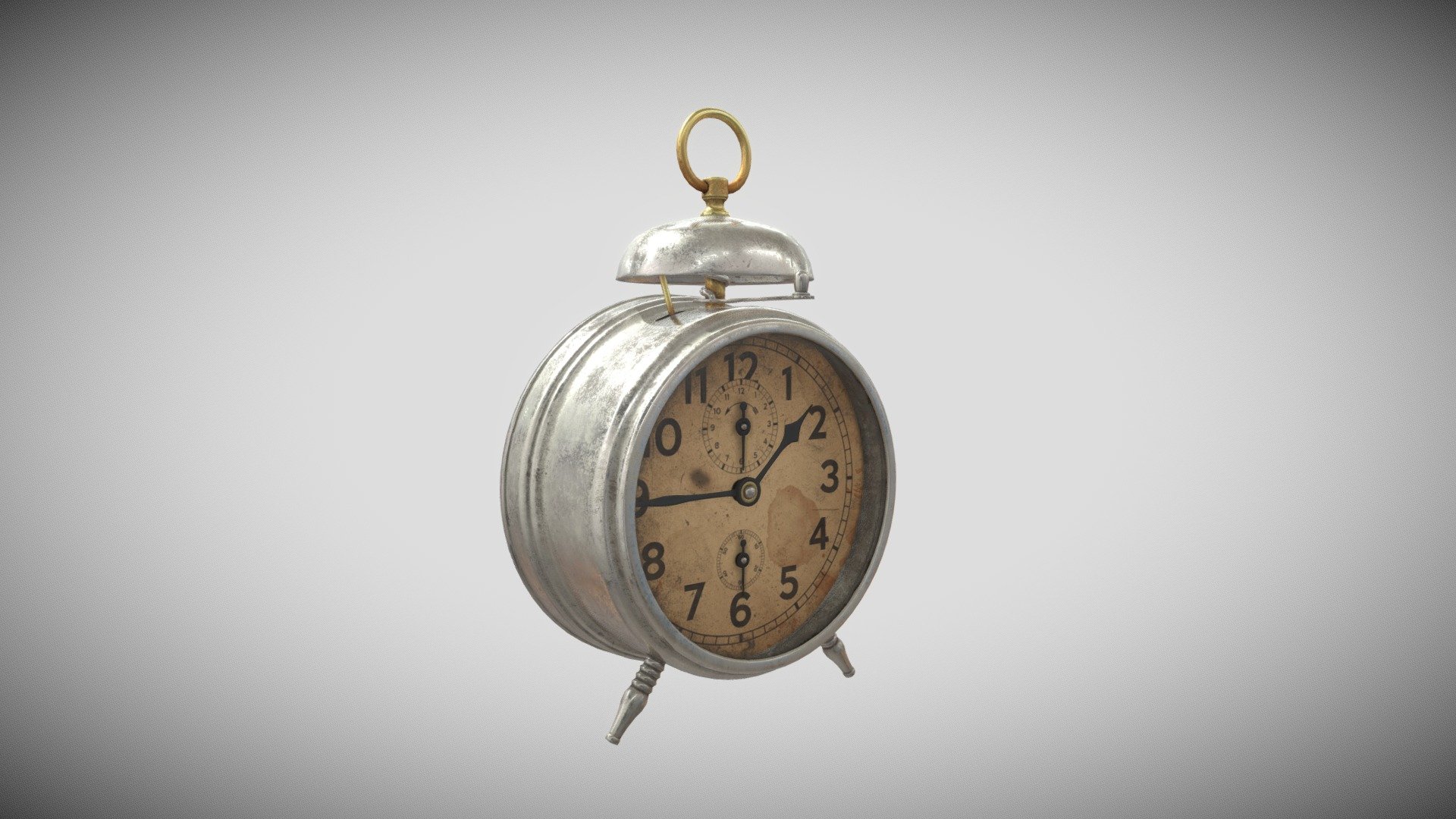 [Texture Study] Old alarm clock - 3D model by Lemniscata [d32c71d ...