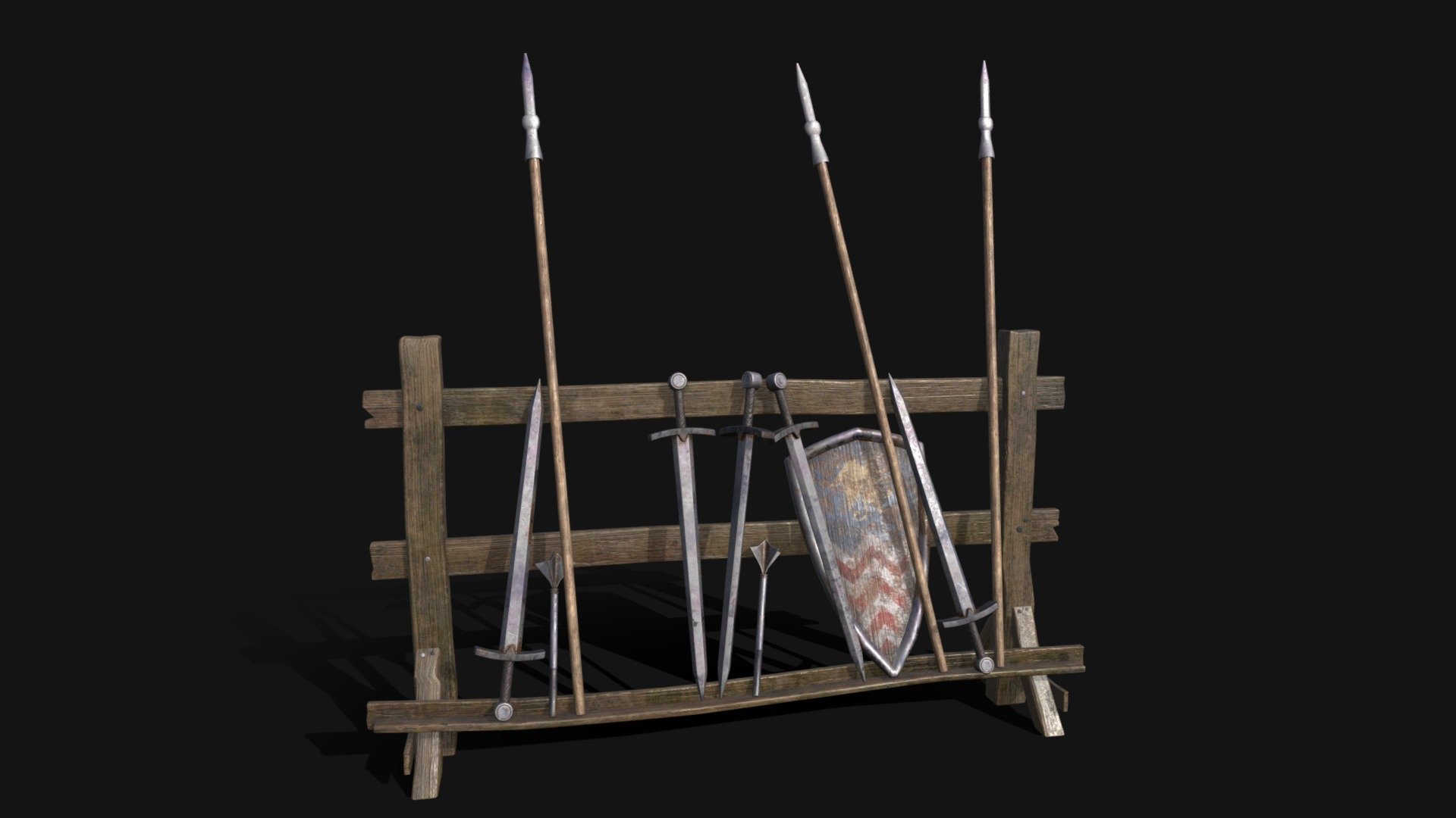 Weapon Rack - Buy Royalty Free 3D model by Clockwork Creations ...