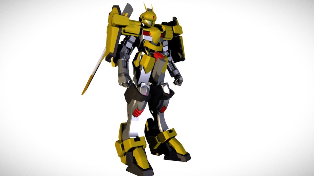 BIMIT ZABEE GUNDAM - 3D model by krit yamsaso (กฤษณ์ แย้มสระโส) (@krit ...