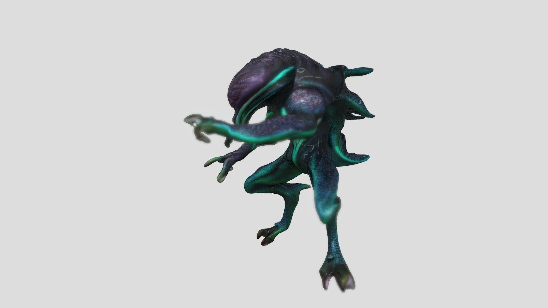 Alien Ninja Creature with 45 animations - Download Free 3D model by ...