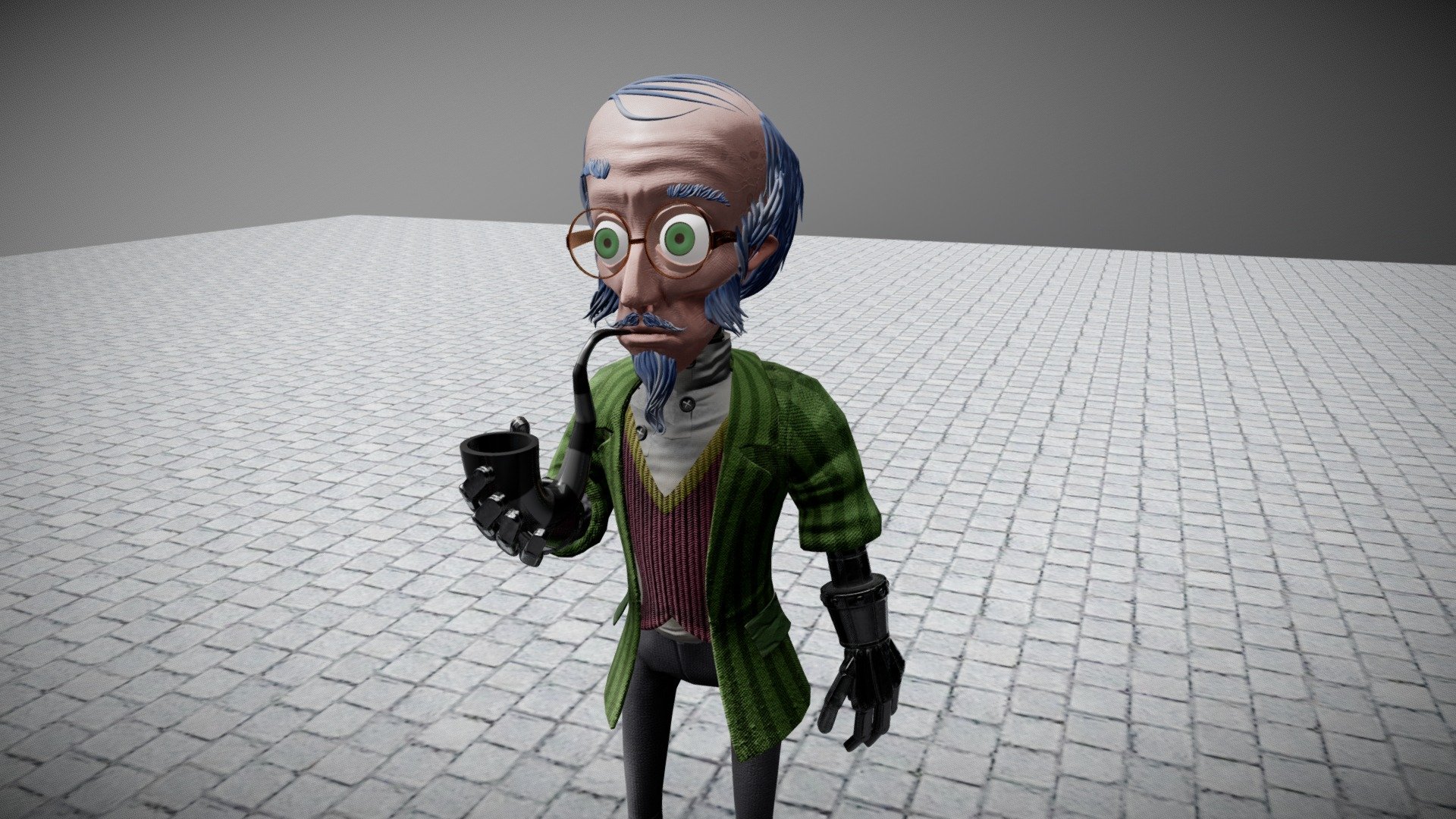 Medievil 2 prof. Hamilton Kift - 3D model by Delko (@delko007) [d333740 ...