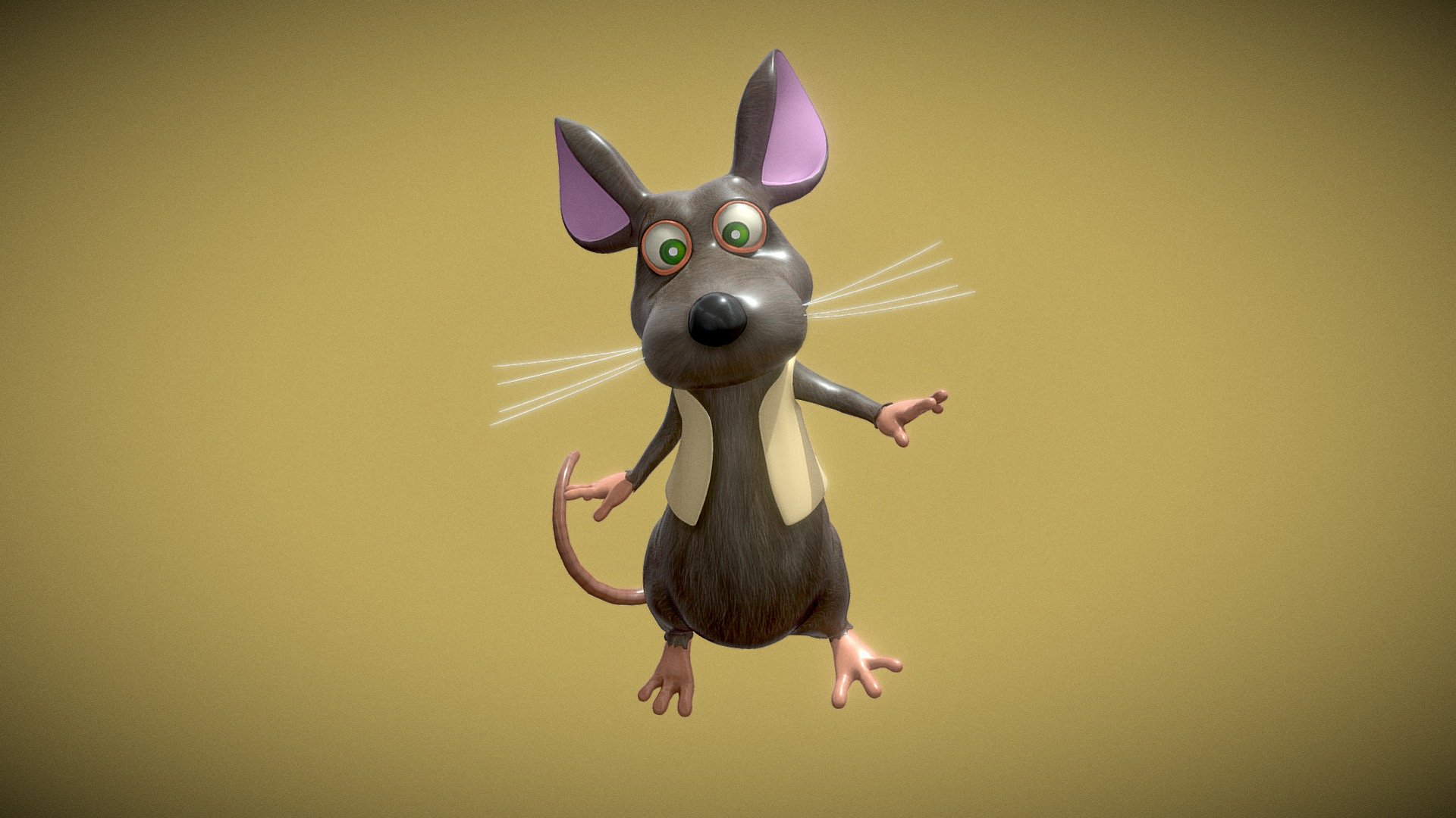 WJ010 Cute Mouse With Dance Animations - Buy Royalty Free 3D model by ...