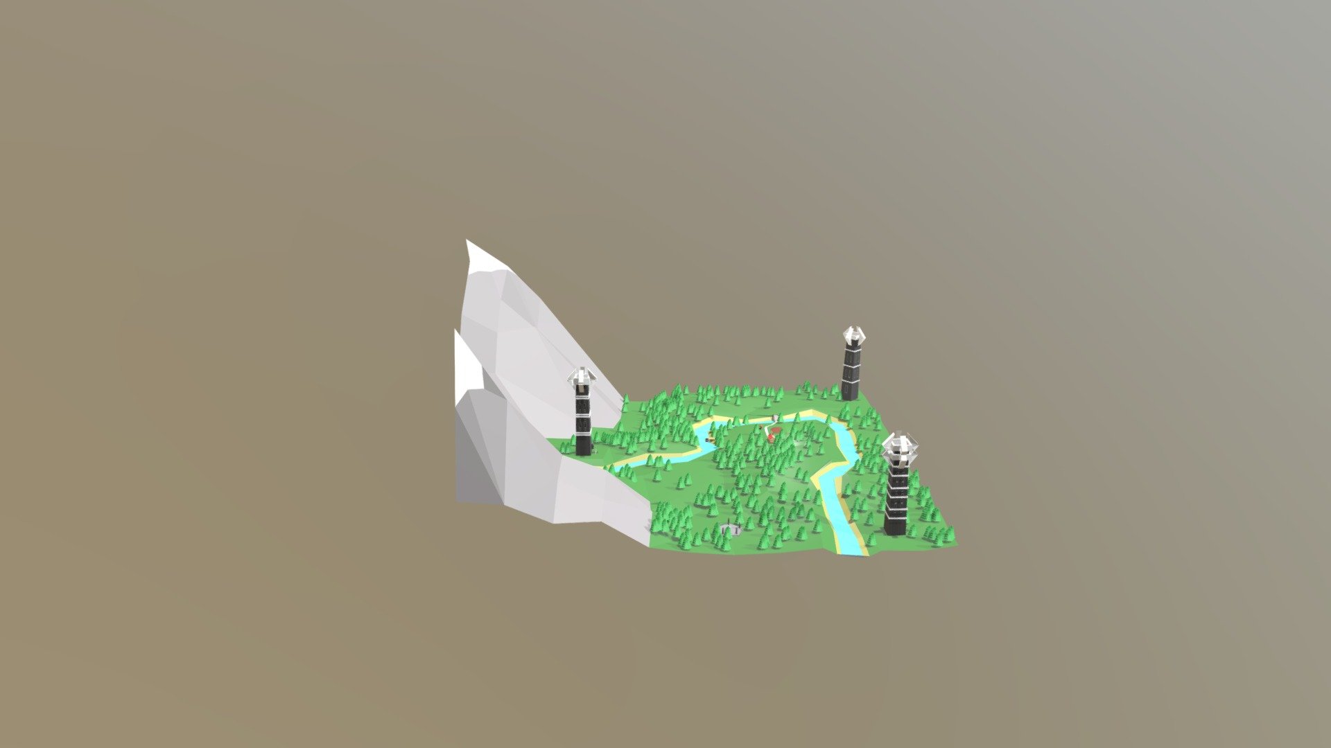 LowPoly Land - 3D model by LordendP [d339fad] - Sketchfab