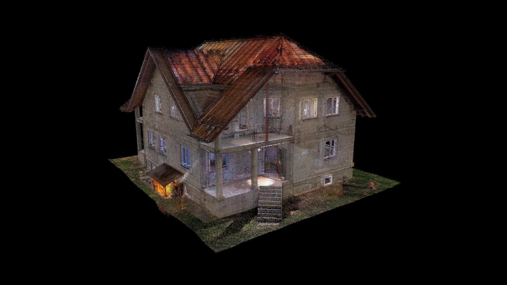 Point clouds of a private residential building - 3D model by dialogplus ...