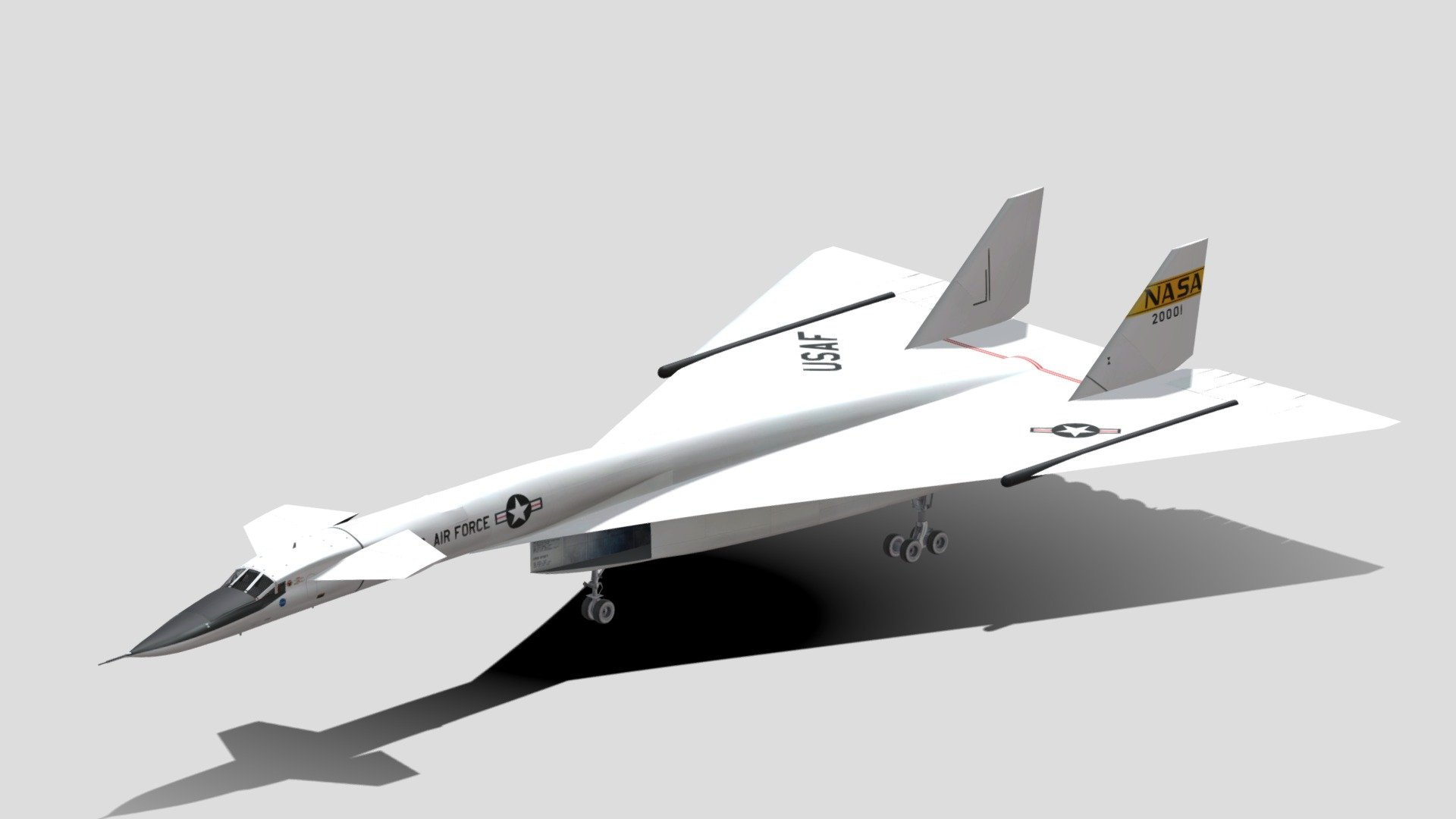 North American XB-70 Valkyrie - Download Free 3D model by Muhamad Mirza ...