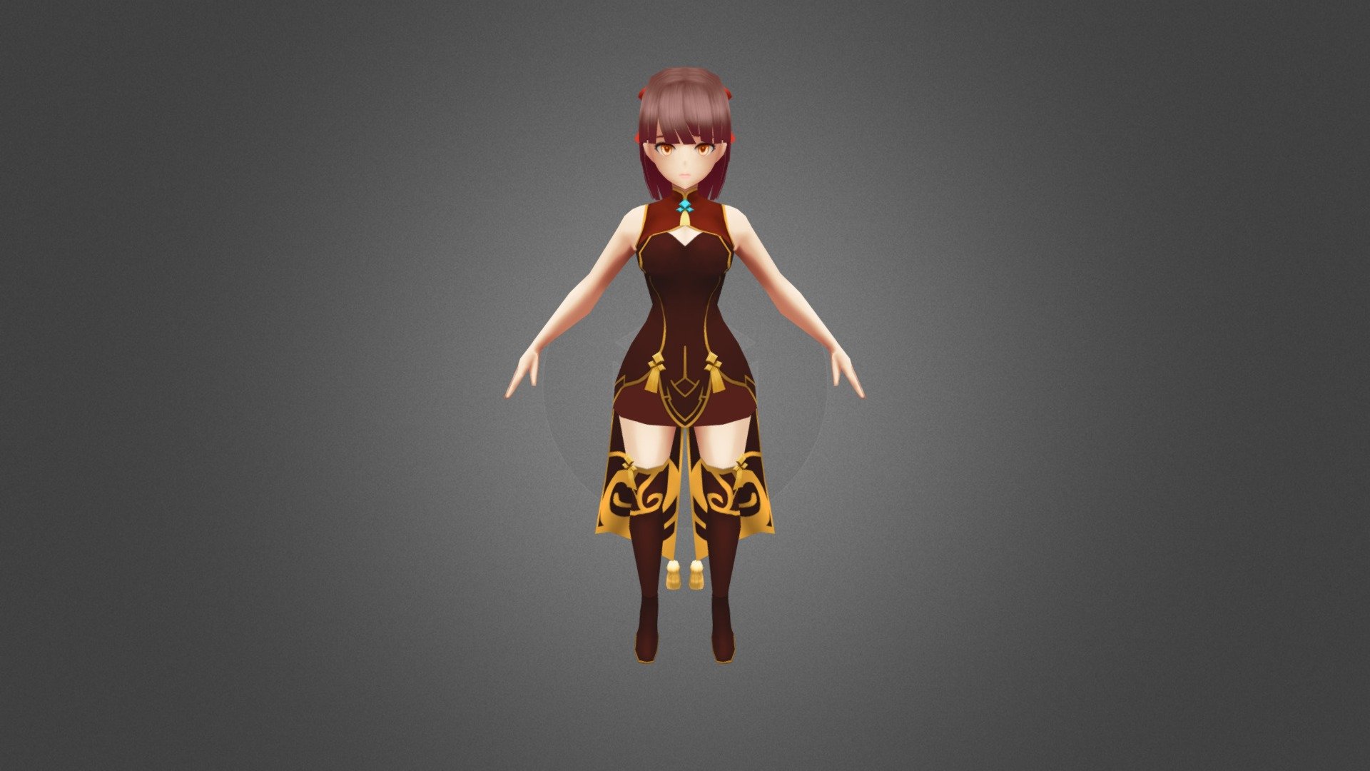Hand-painted Female Character - 3D model by Magetus [d33bca8] - Sketchfab