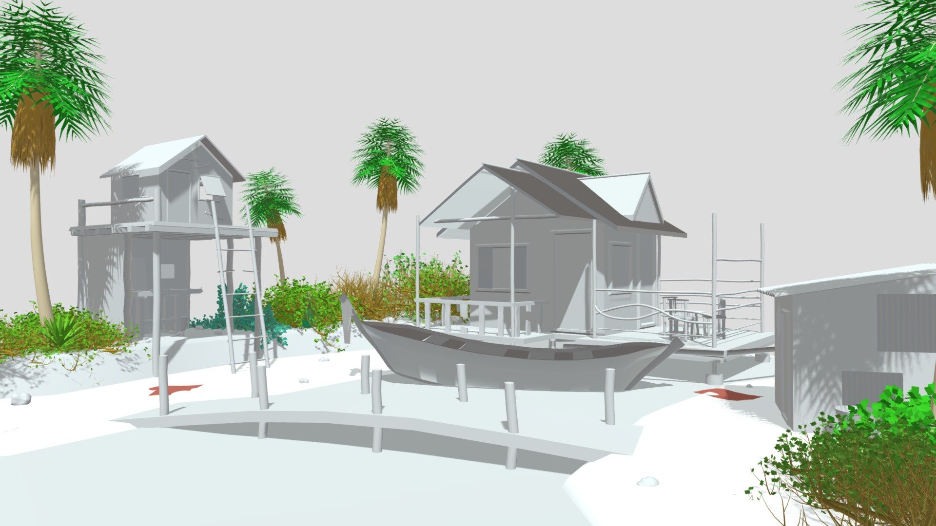 Beach gaming environment - Download Free 3D model by vfx_review ...