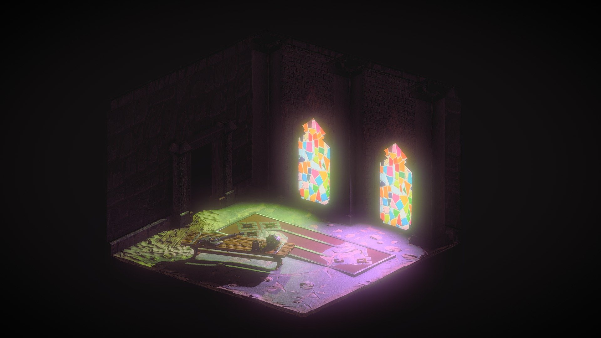 Isometric Dungeon Medieval - 3D model by DiegoVega [d33f879] - Sketchfab