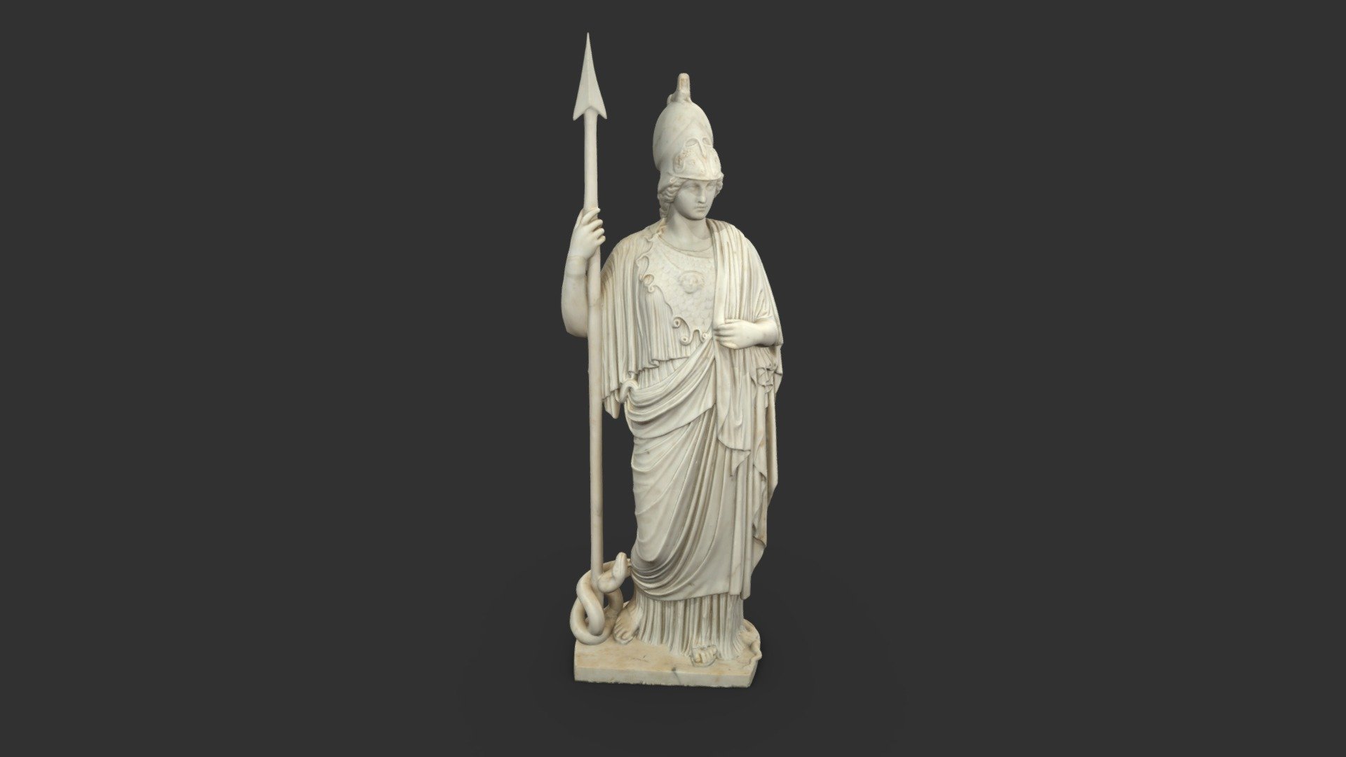 Athena - marble sculpture - 3D model by marius_m [d33ff37] - Sketchfab
