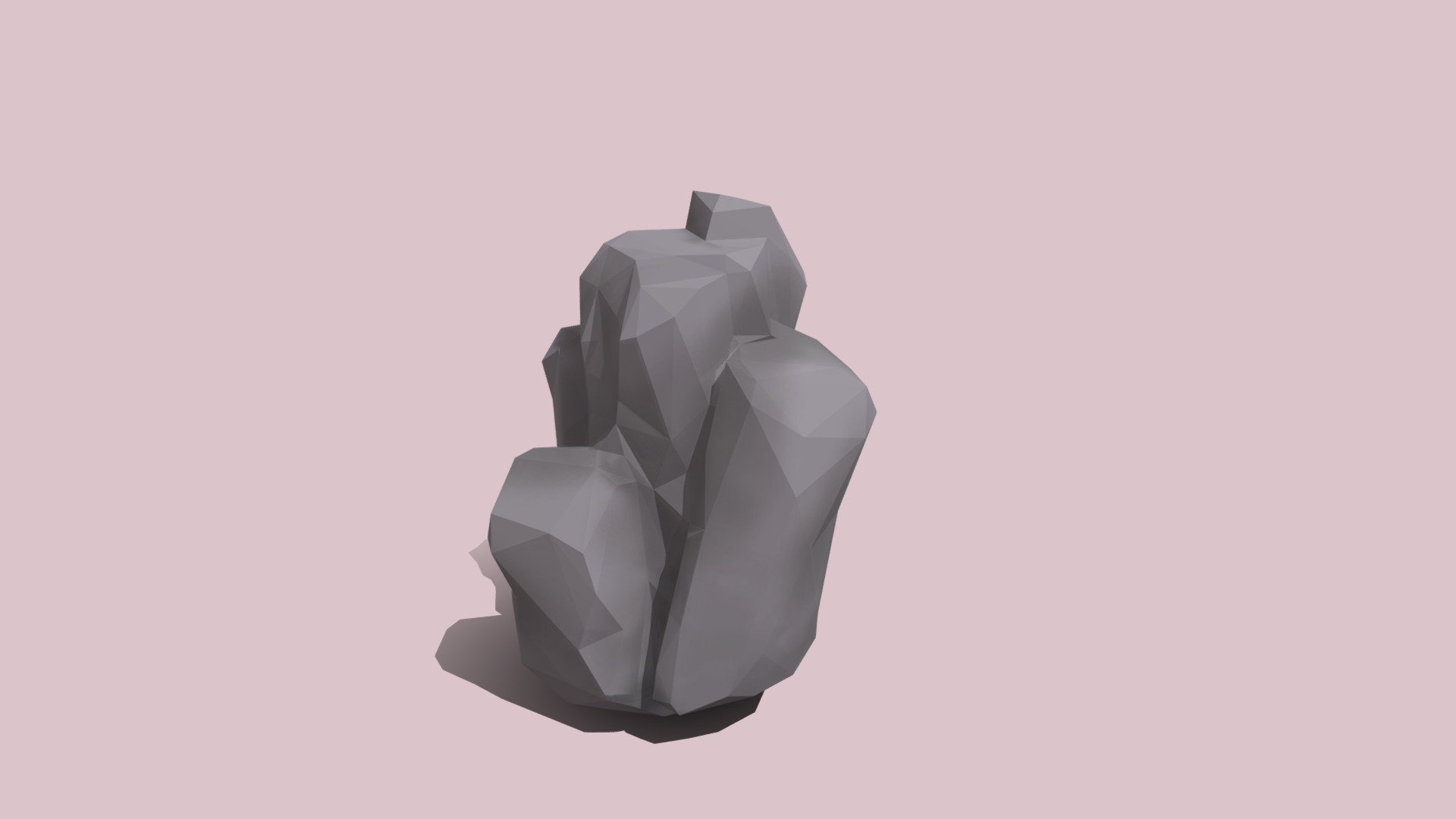 Detailed Lowpoly Rock - 3D model by OblixStudio [d3434ec] - Sketchfab