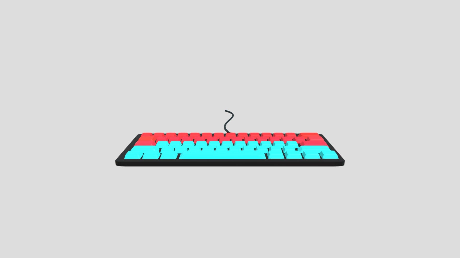 Keyboard - Low poly - 3D model by TheNelist (@TheNelist_Design ...