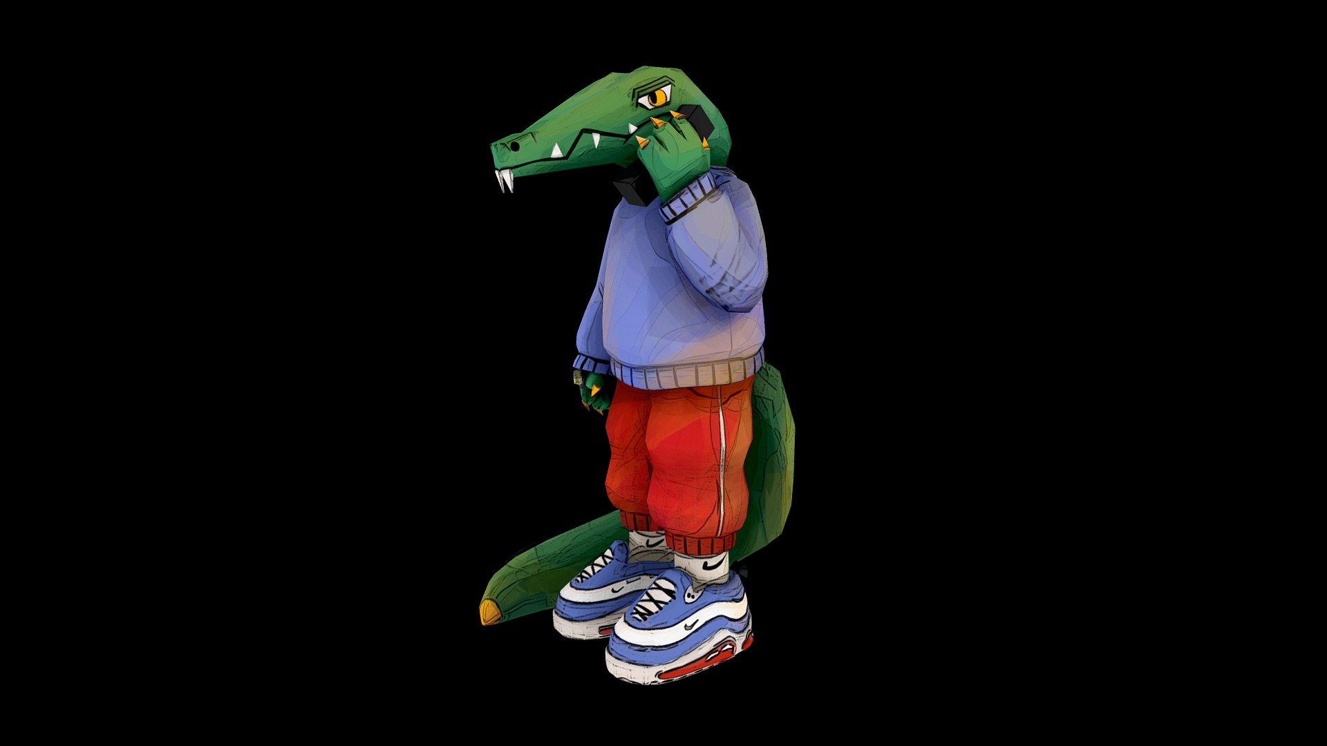 🐊CROCO | 3D Character with handpainted textures - Download Free 3D ...