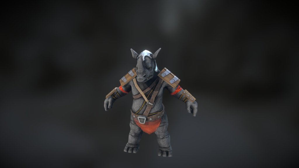 Rino warrior 2 - 3D model by antonalukard [d34db55] - Sketchfab