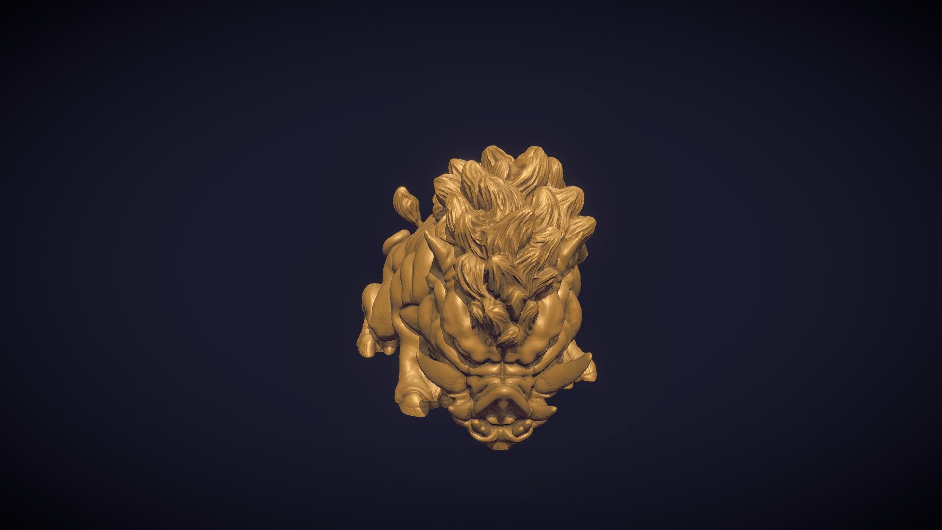 Giant Dire Boar Support Free Miniature - Buy Royalty Free 3D model by ...