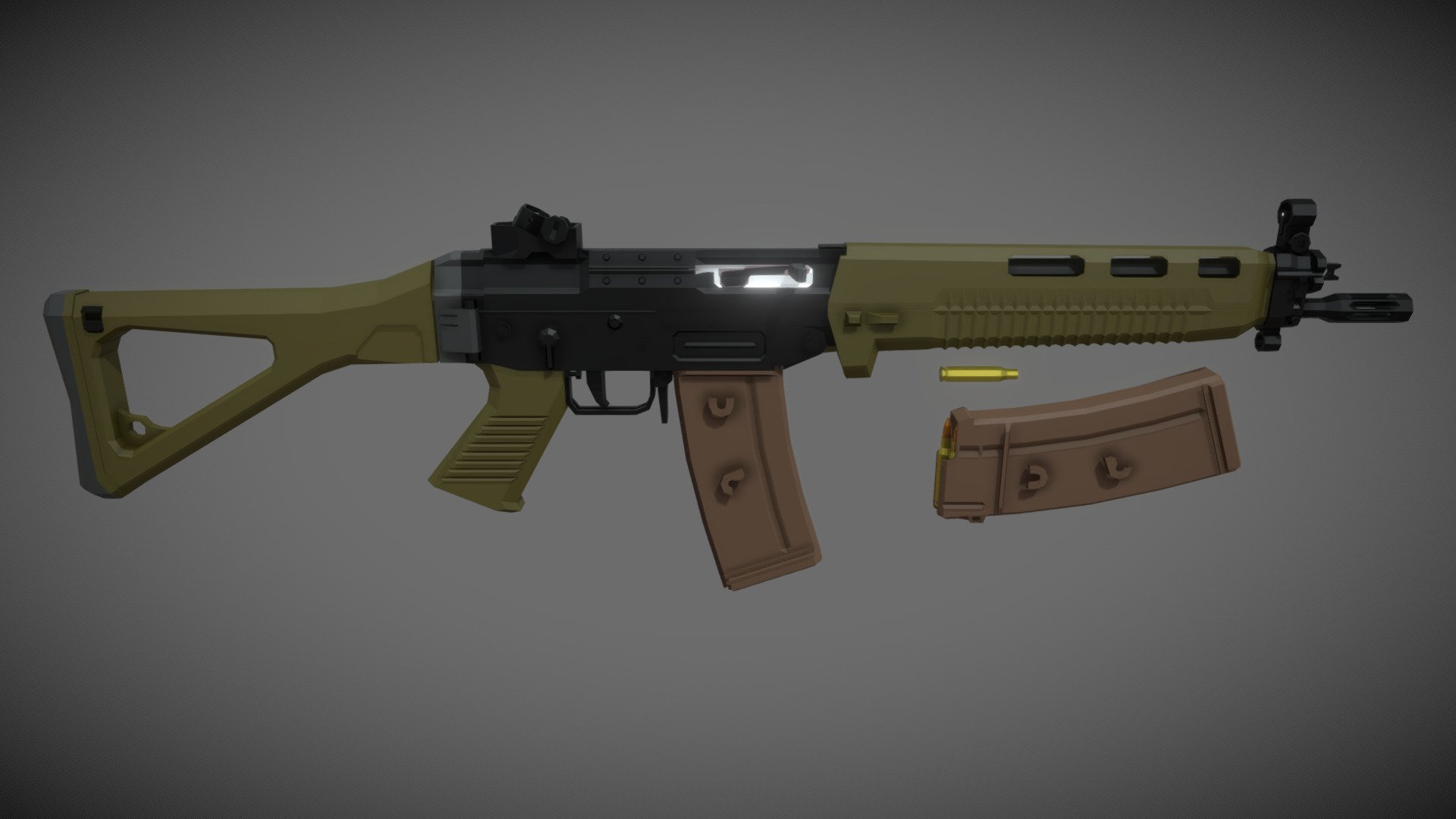 low-poly SIG SG-551 - Download Free 3D model by D_U (@DU1701) [d34e24f ...