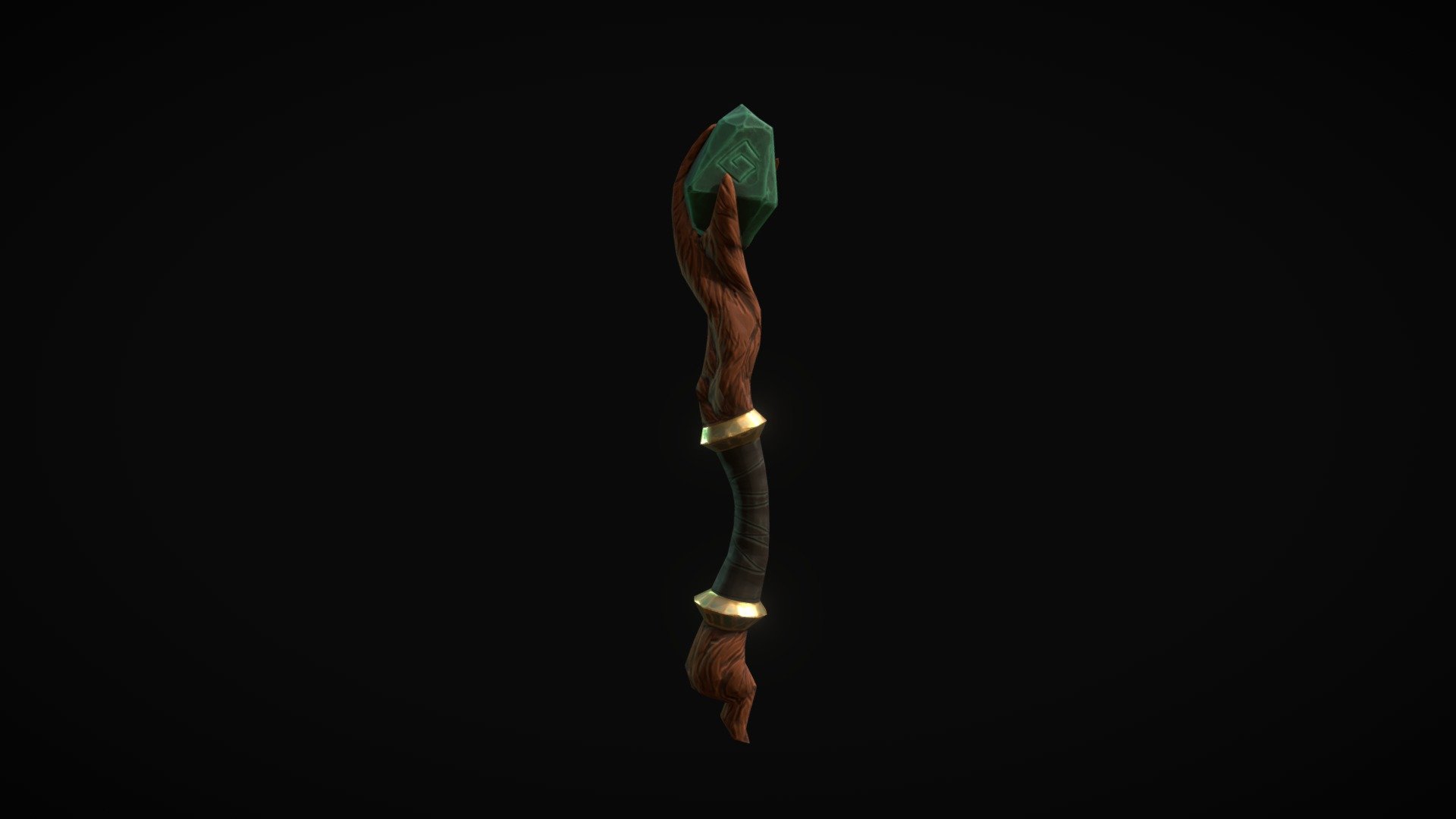 Wood Elf Sceptre - 3D model by MaximeManomayDefoulny [d3504c8] - Sketchfab