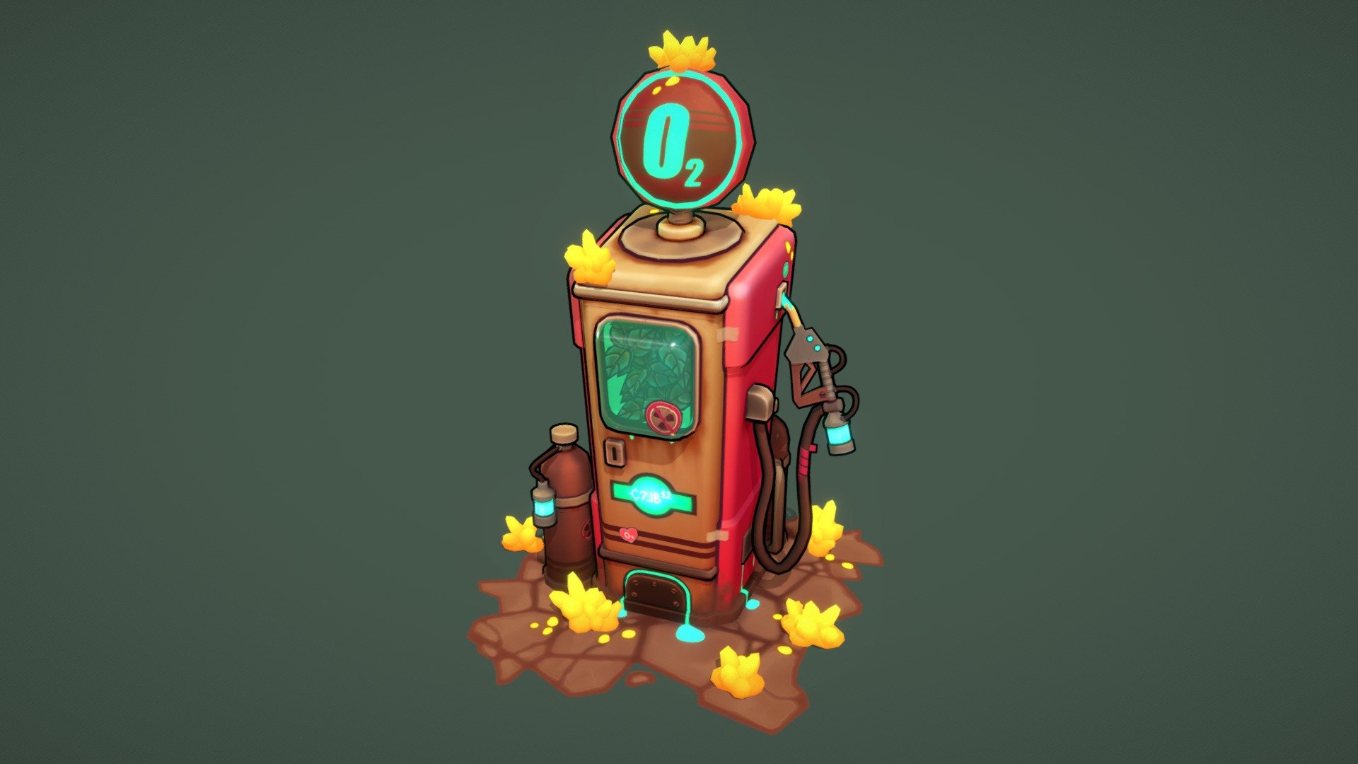 Oxygen Pump - 3D model by tshcher [d35079b] - Sketchfab