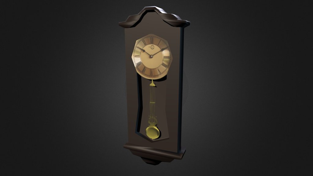 The clock - 3D model by stupidstar1126 [d3510b6] - Sketchfab
