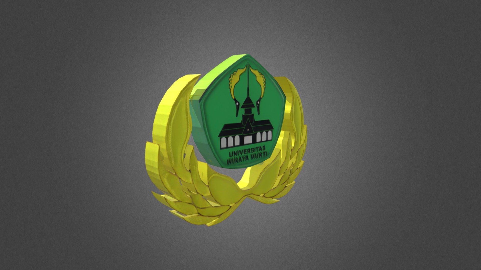 Universitas Winaya Mukti university logo - 3D model by it.feb.unwim ...