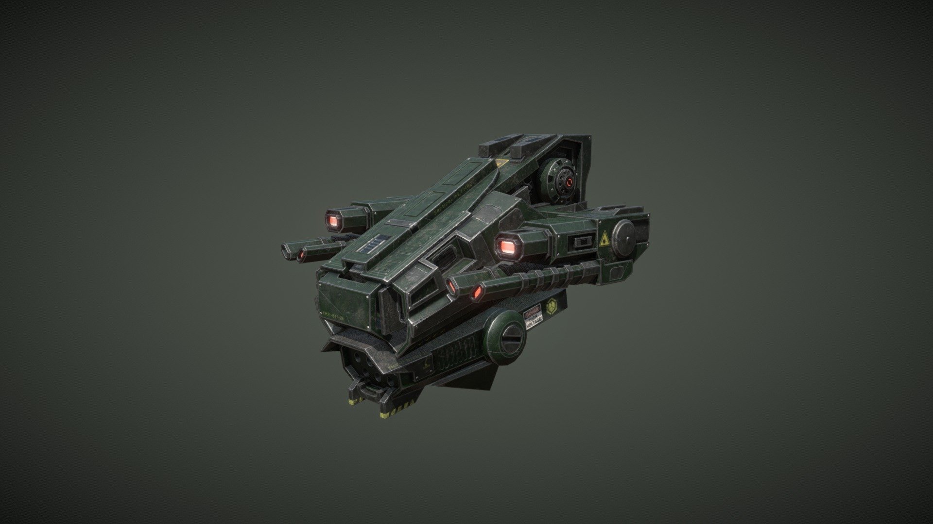 Sentinel Mk.1 Main Battle Drone - 3D model by Epsilon_411 (@Epsilon411 ...