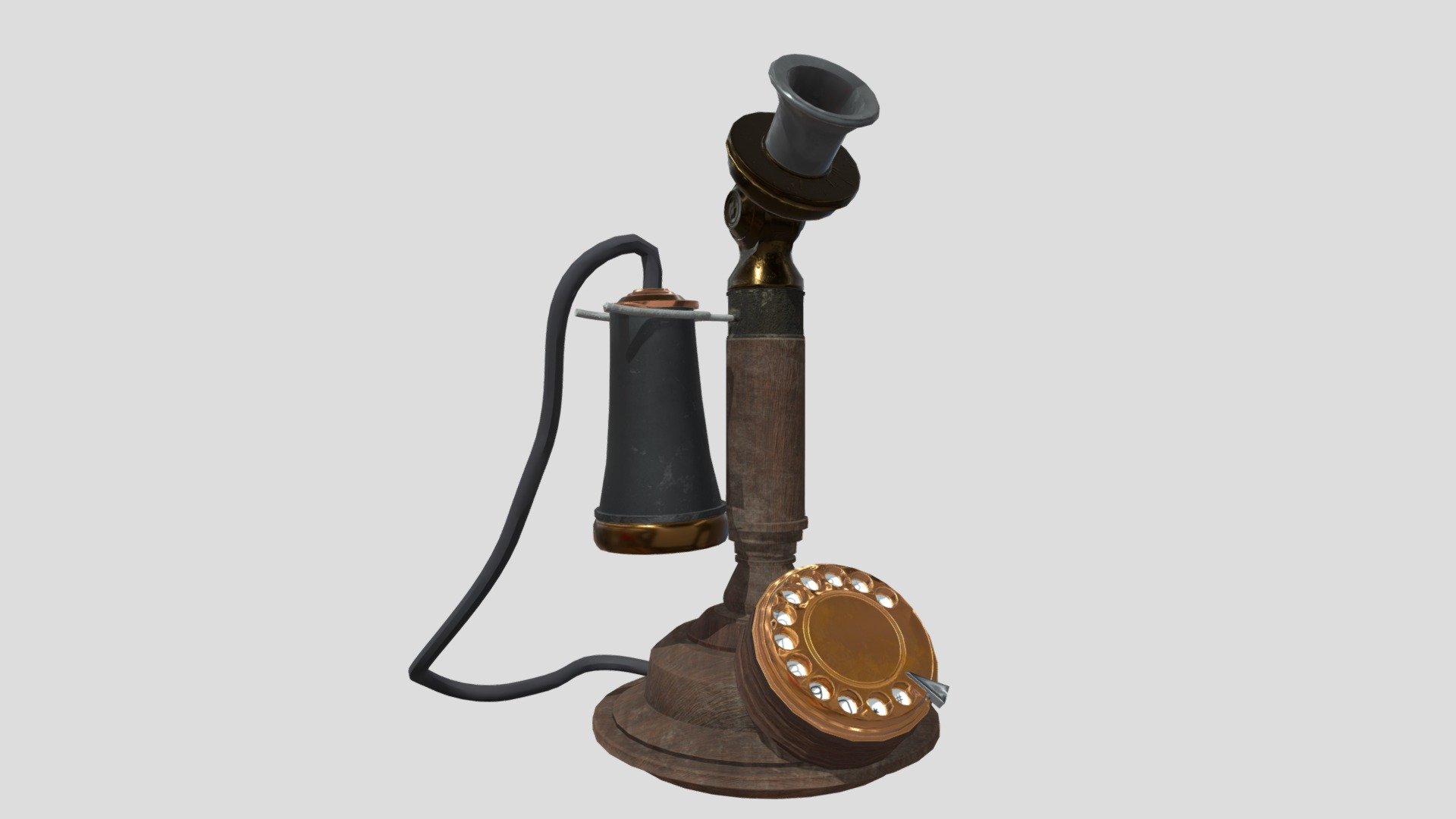 Candlestick telephone - 3D model by Kaito (@lh9900472) [d359e92 ...