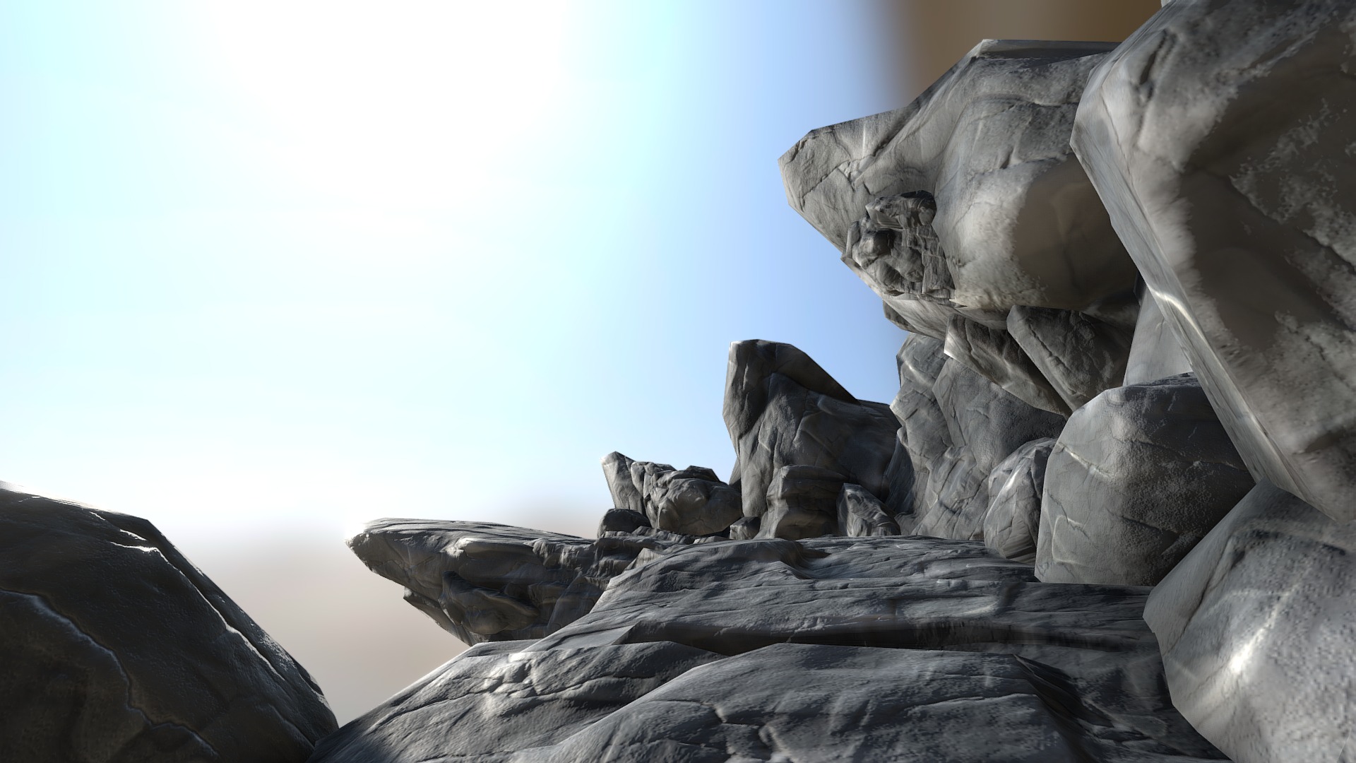 Rock Cliff Formation - 3D model by PiyalakNuchim [d35ac72] - Sketchfab