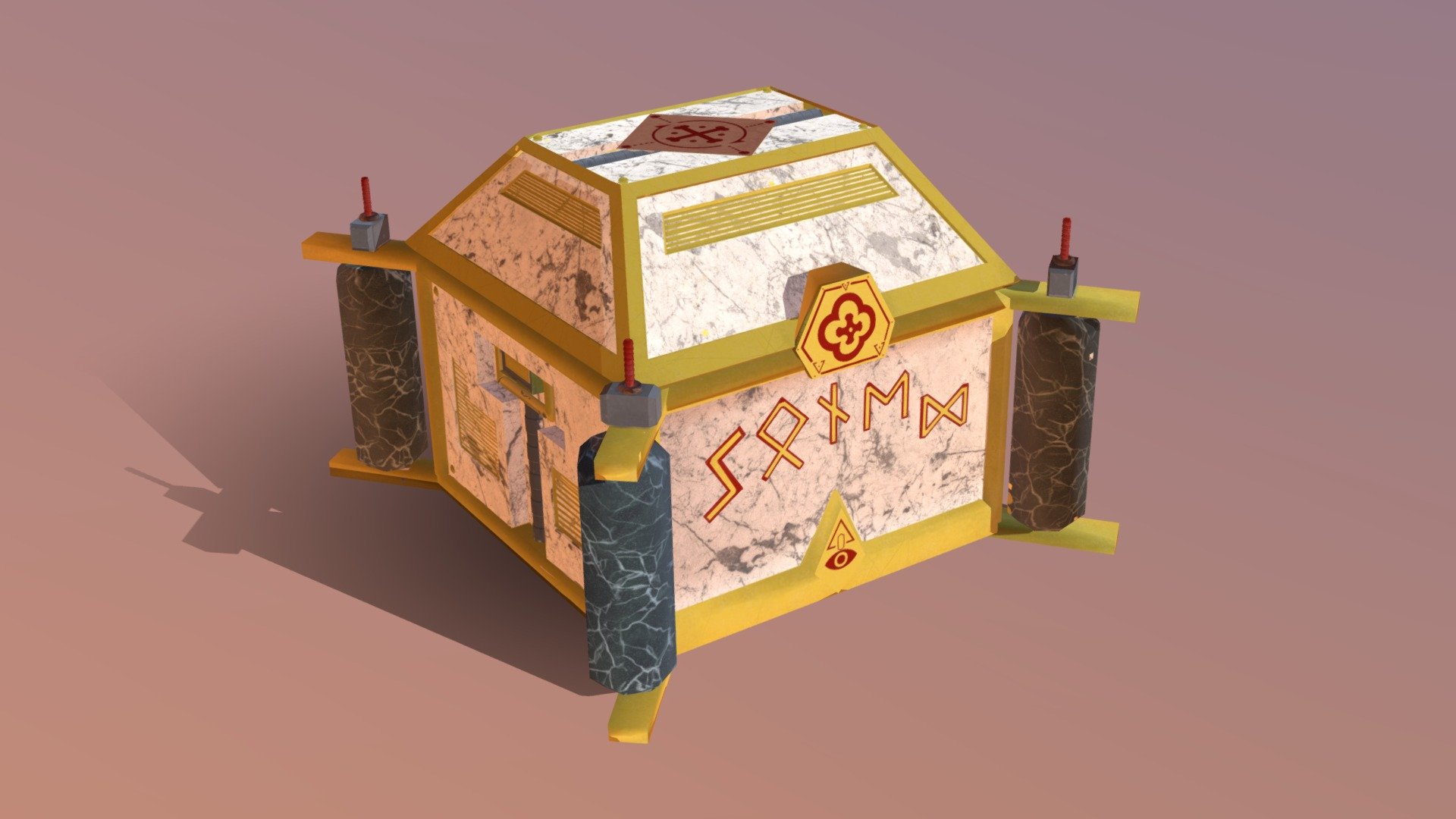 Gold Chest - Buy Royalty Free 3D model by soned20 [d35b6ad] - Sketchfab ...