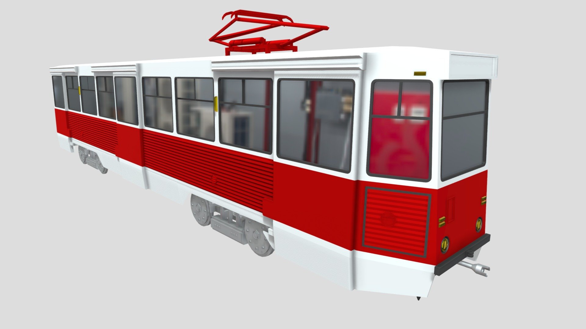 USSR Tram 71-605 (hollow) - Download Free 3D model by Darkkostas25 ...