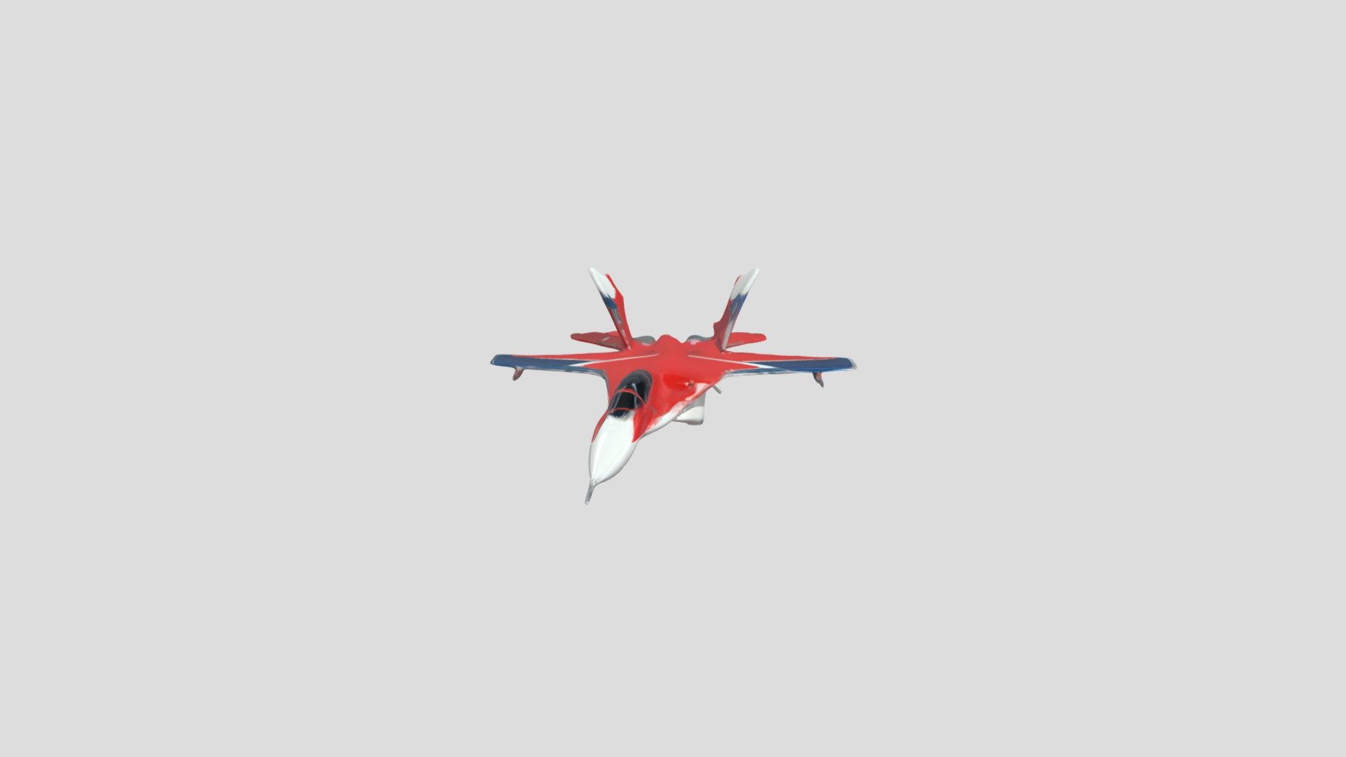 Military jet fighter with star markings - 3D model by Alex. Z ...