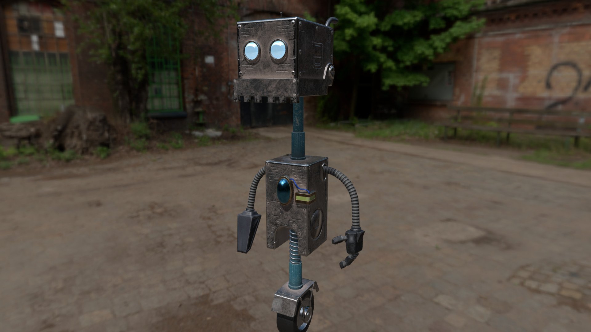 Street Cleaning Robot - 3D model by Brian66y [d35e8c9] - Sketchfab