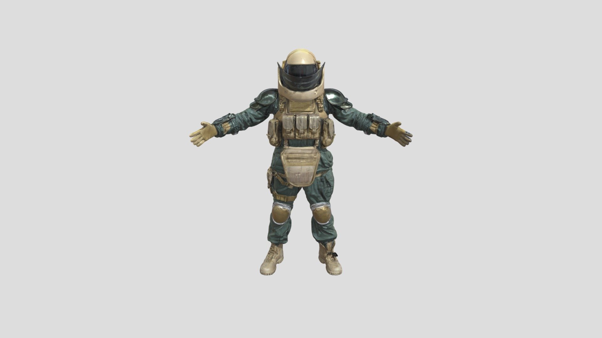 Bomb Squad Warrior - 3D model by GAMEBR0VIP [d35fbf4] - Sketchfab