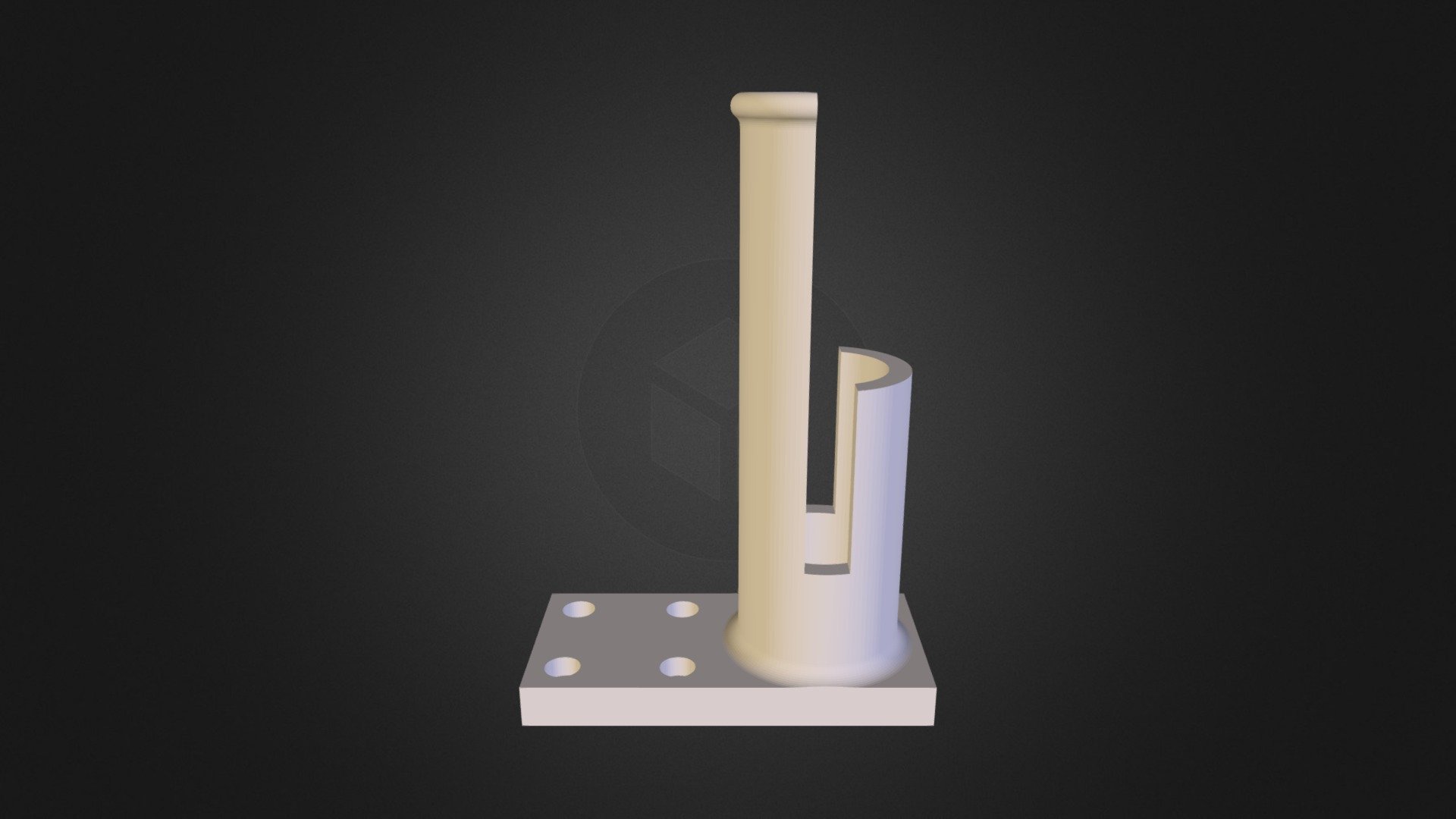 Octave and Jet Spool Holder for Thing o Matic - 3D model by ...