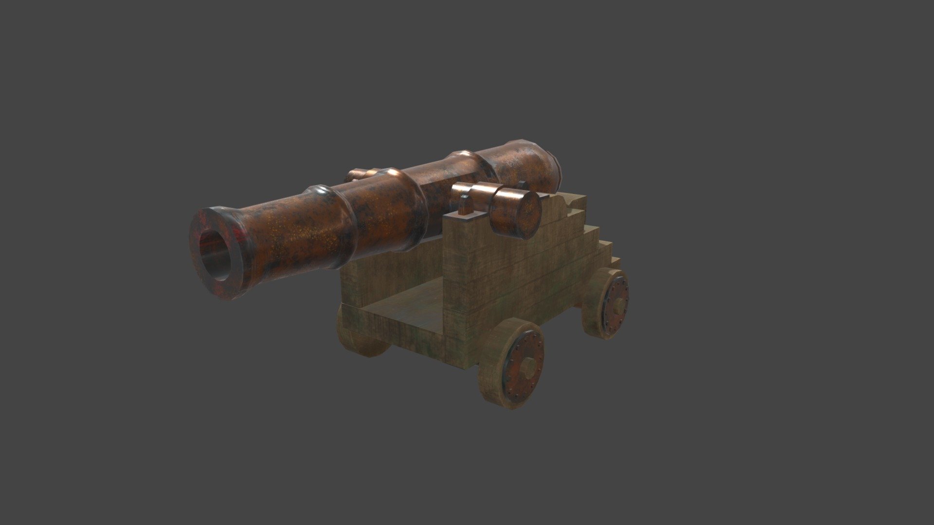 Textured Cannon - Download Free 3D model by maxbrown519 [d3621e3 ...