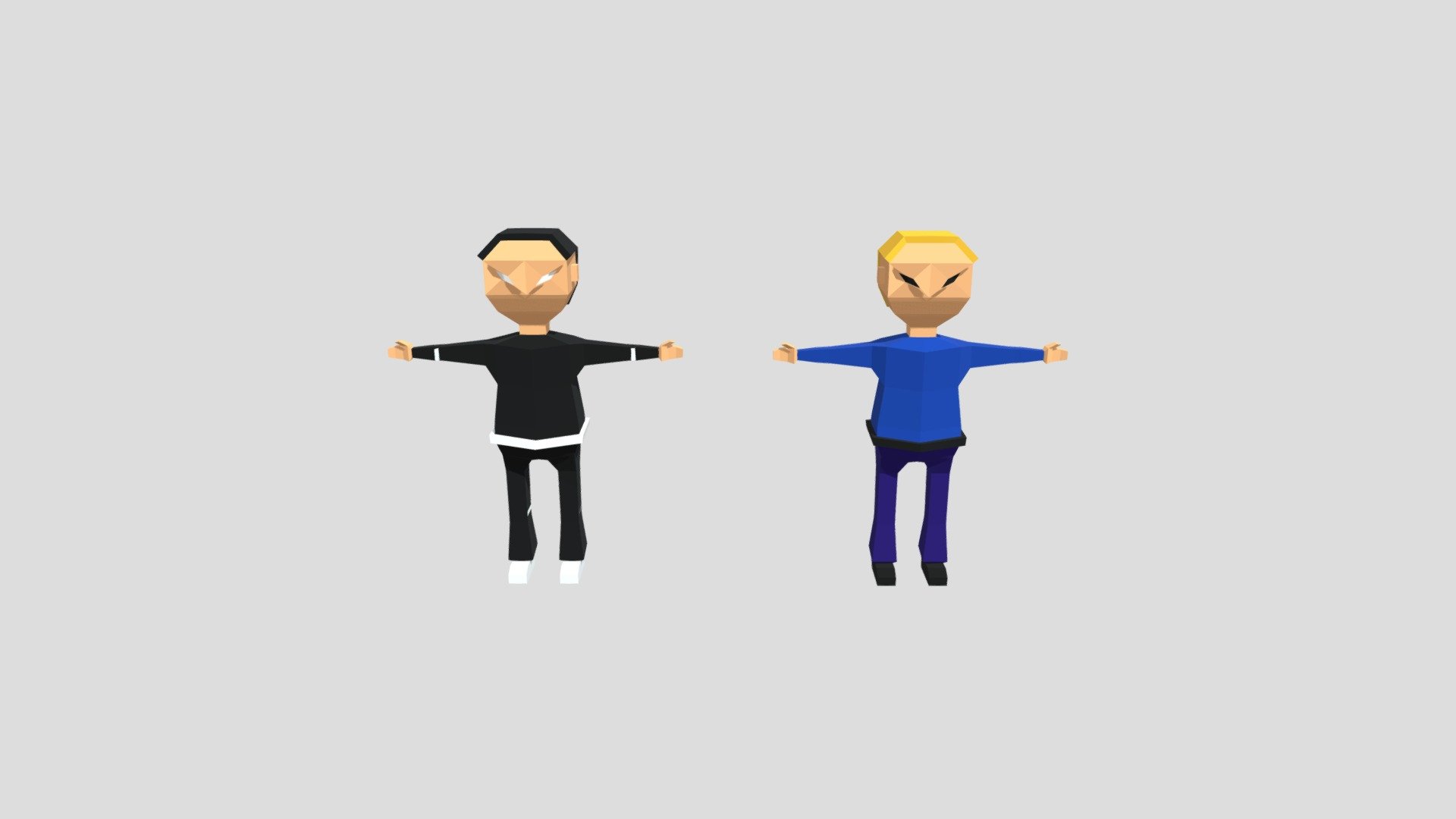 3D Low Poly Thief & Police - 3D model by dogukaanturkmen [d3633e1 ...