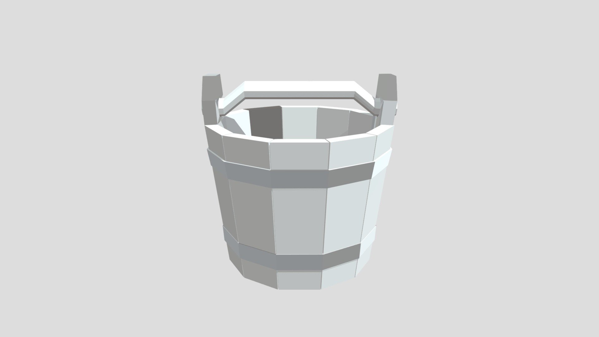 Low poly bucket base mesh - Download Free 3D model by njmcmillan04 ...