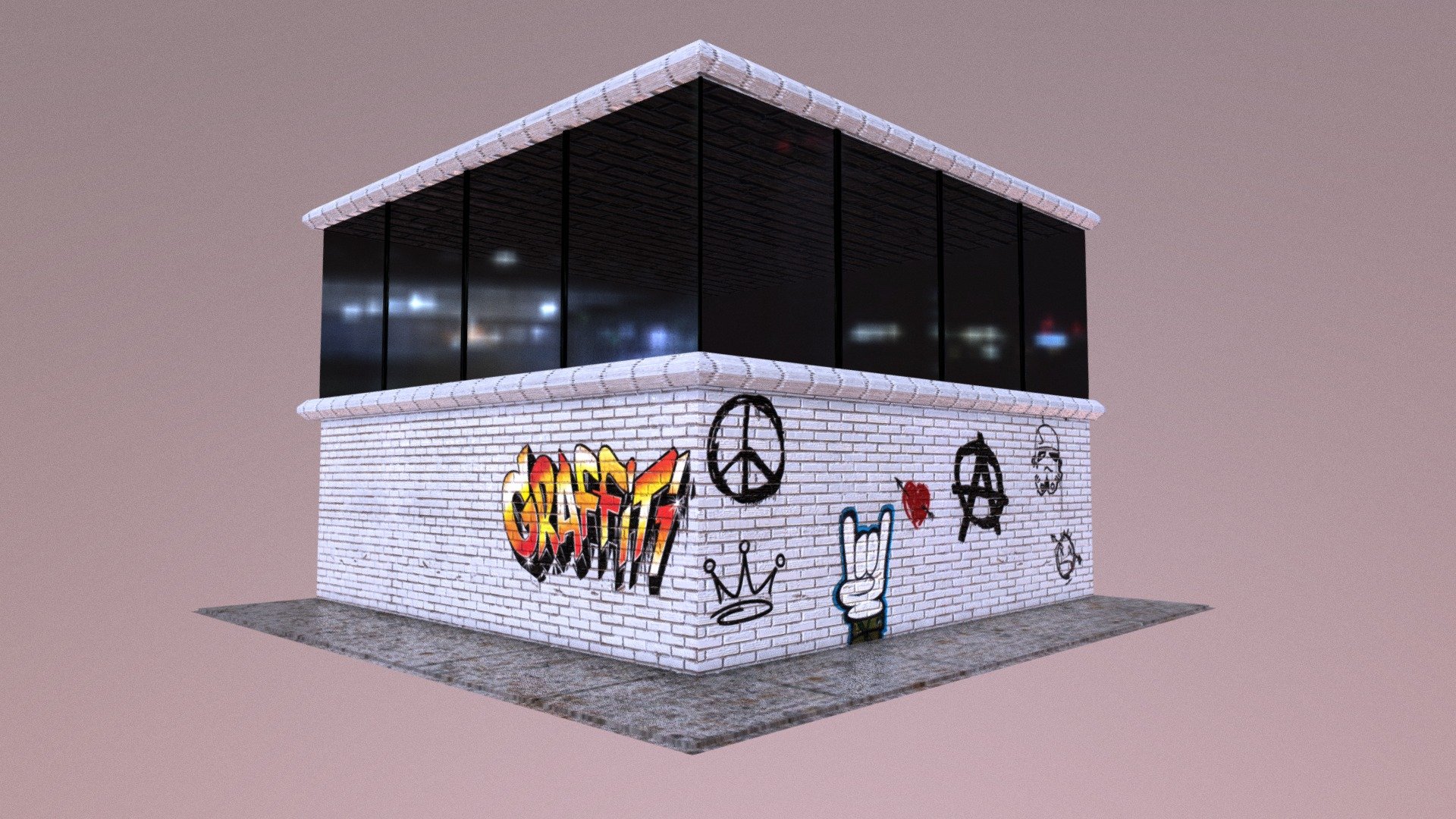 Street Graffiti - Download Free 3D model by Yanez Designs (@Yanez ...