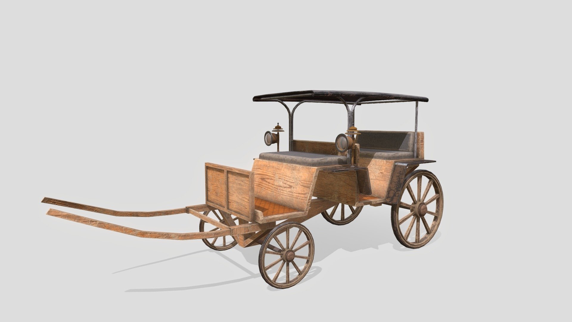 Dokar, Andong, Delman, Wagon - Buy Royalty Free 3D model by ...