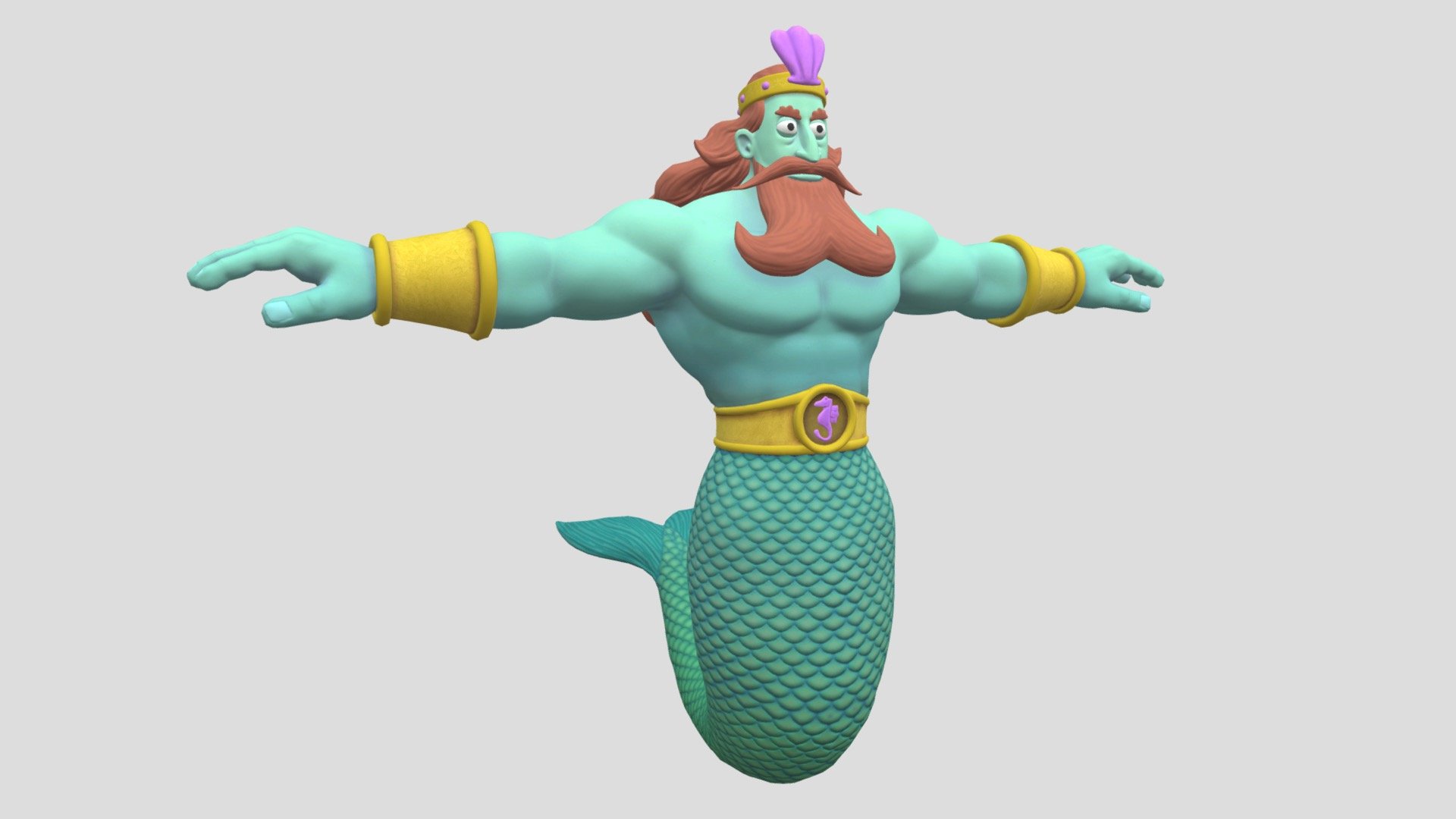 BFBBR - King Neptune - Download Free 3D model by SMF Features Developed ...