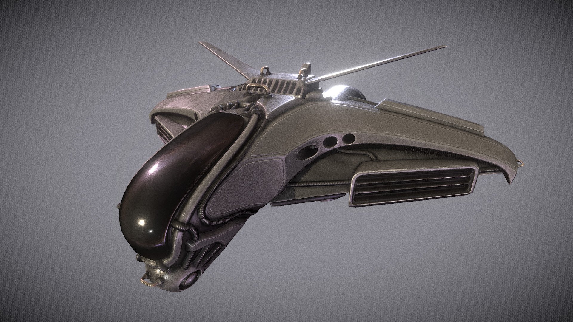 Intergalactic Spaceship Only Model - Download Free 3D model by 3DHaupt ...